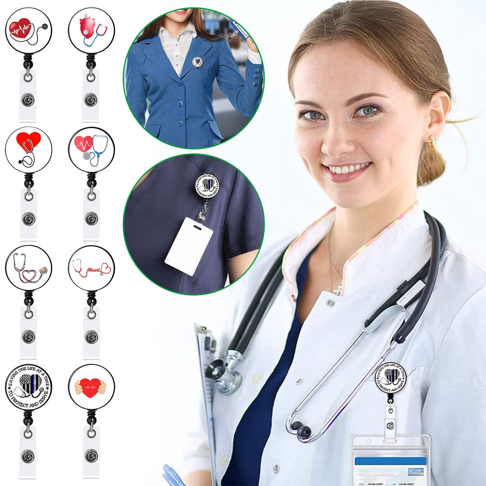 Deals of The Day Clearance! Nurse Badge Retractable Buckle, Easy-To ...