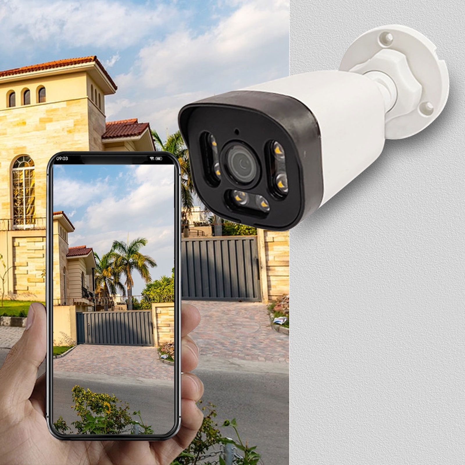 Outdoor Surveillance Camera, Home Security Camera with Motion Detection ...