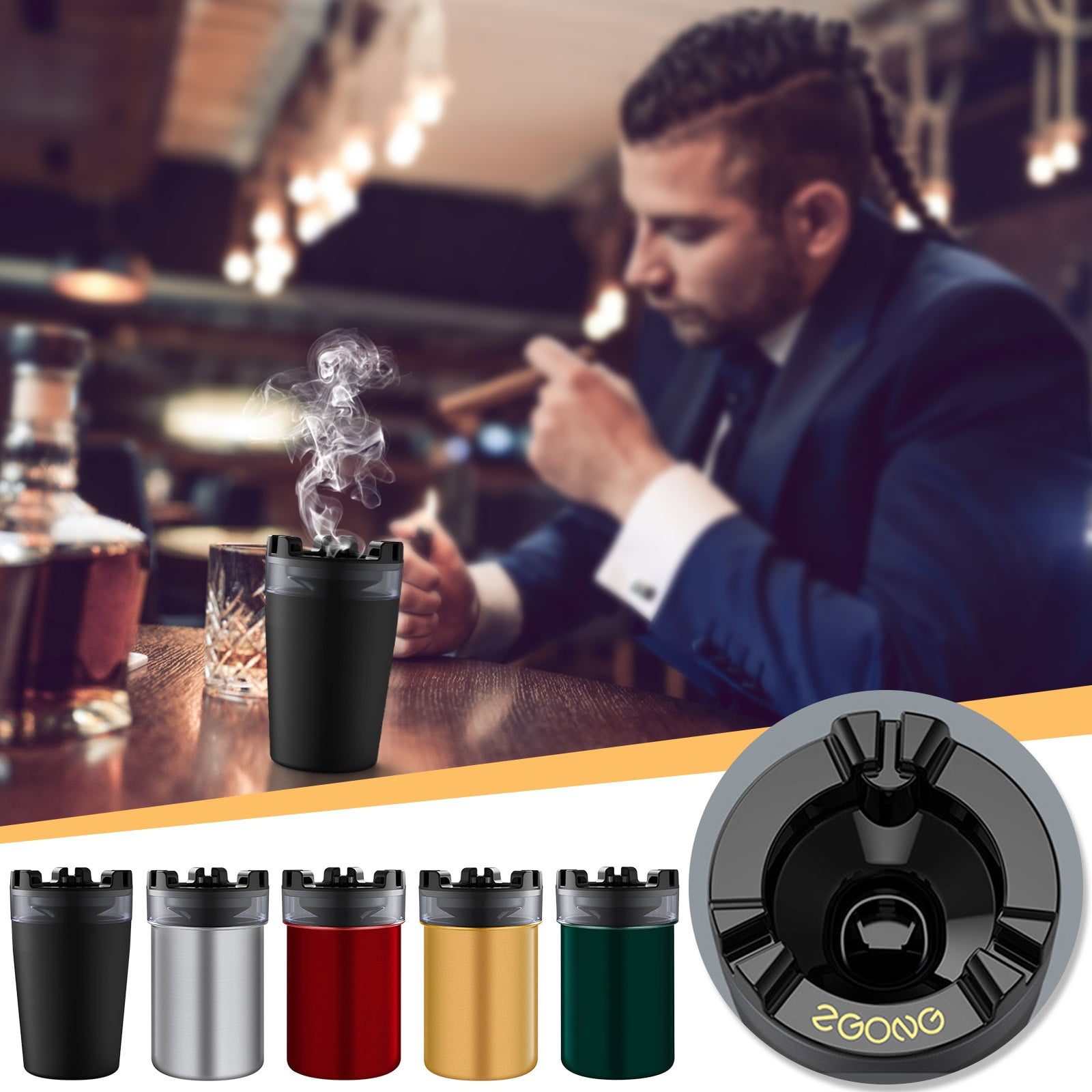 Deals of The Day Clearance! Portable No Soot Ashtray, Removable ...