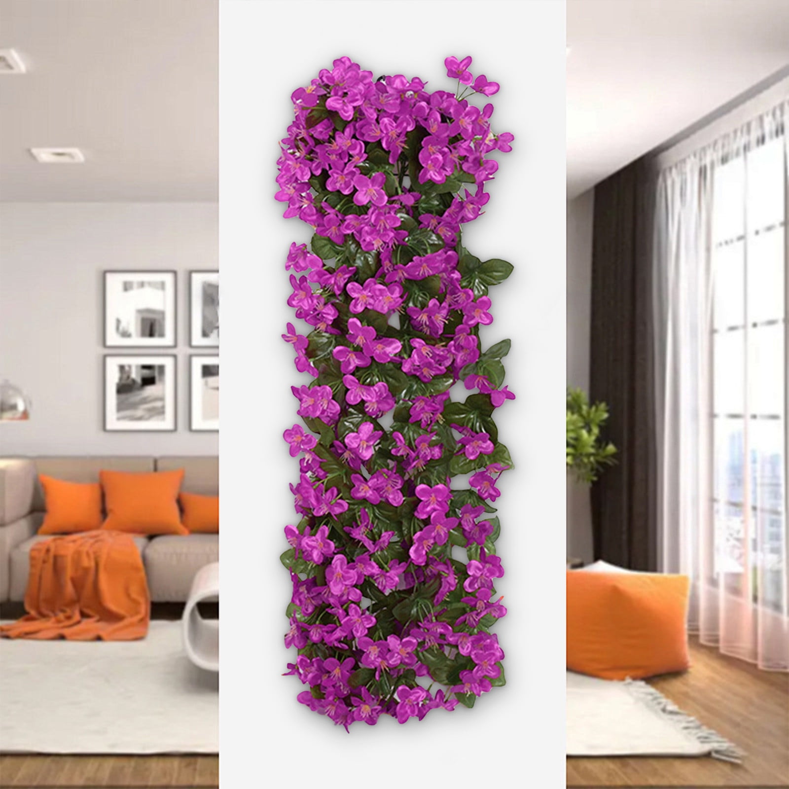 Deals of The Day Clearance! Simulation Violet Wall Hanging, Wedding Home Decor, Ceiling ...