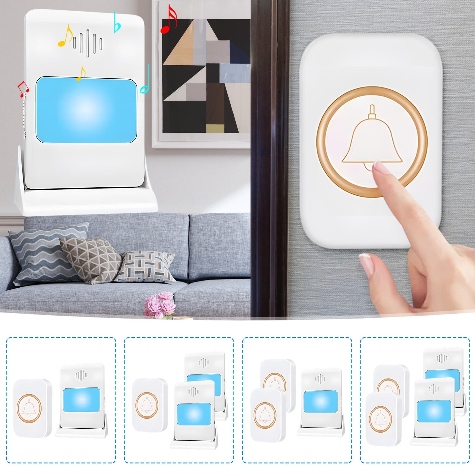 Deals of The Day Clearance! Vibrating Colorful Flashing Wireless ...