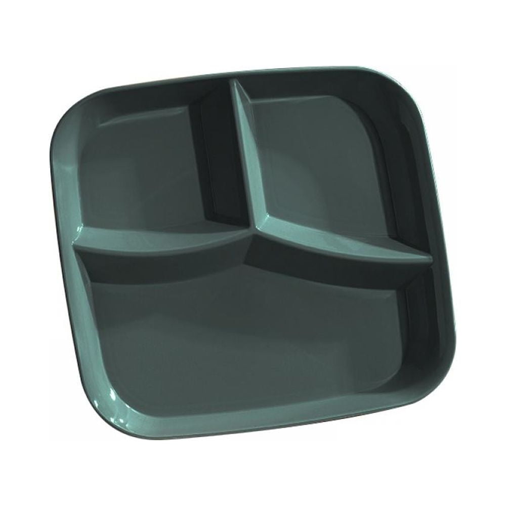 Divided Plate for Adult,1 Pack 3 Compartments Square Portion Control ...