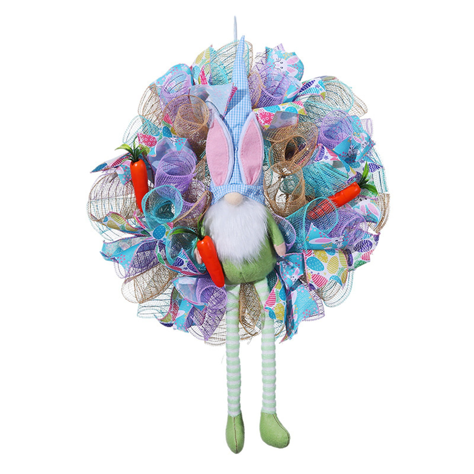 Deals! Easter Wreath Easter Wreath Front Door Rabbit Easter Wreath ...