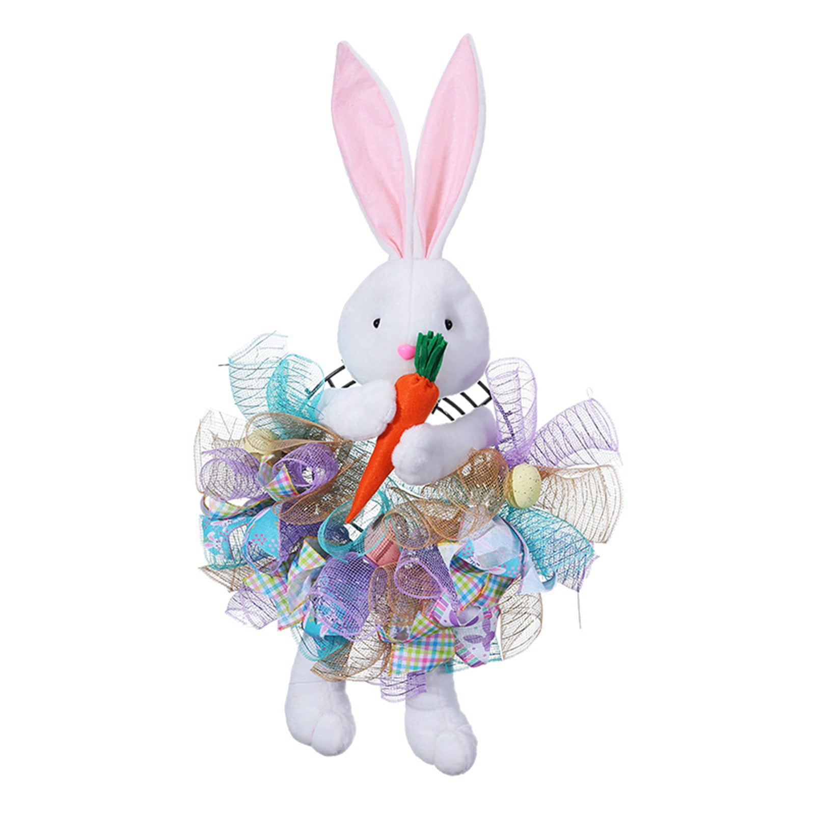 Deals! Easter Wreath Easter Wreath Front Door Rabbit Easter Wreath ...