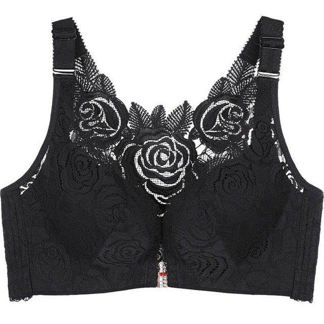Deals Floral Secret Comfort Rose Bra,Lace Eyelet Bras for Women Full ...