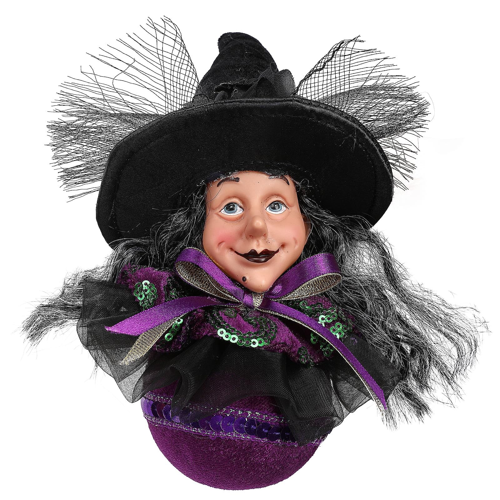 Deals Hanging Witch Doll Halloween Decoration Flying Witch Doll ...