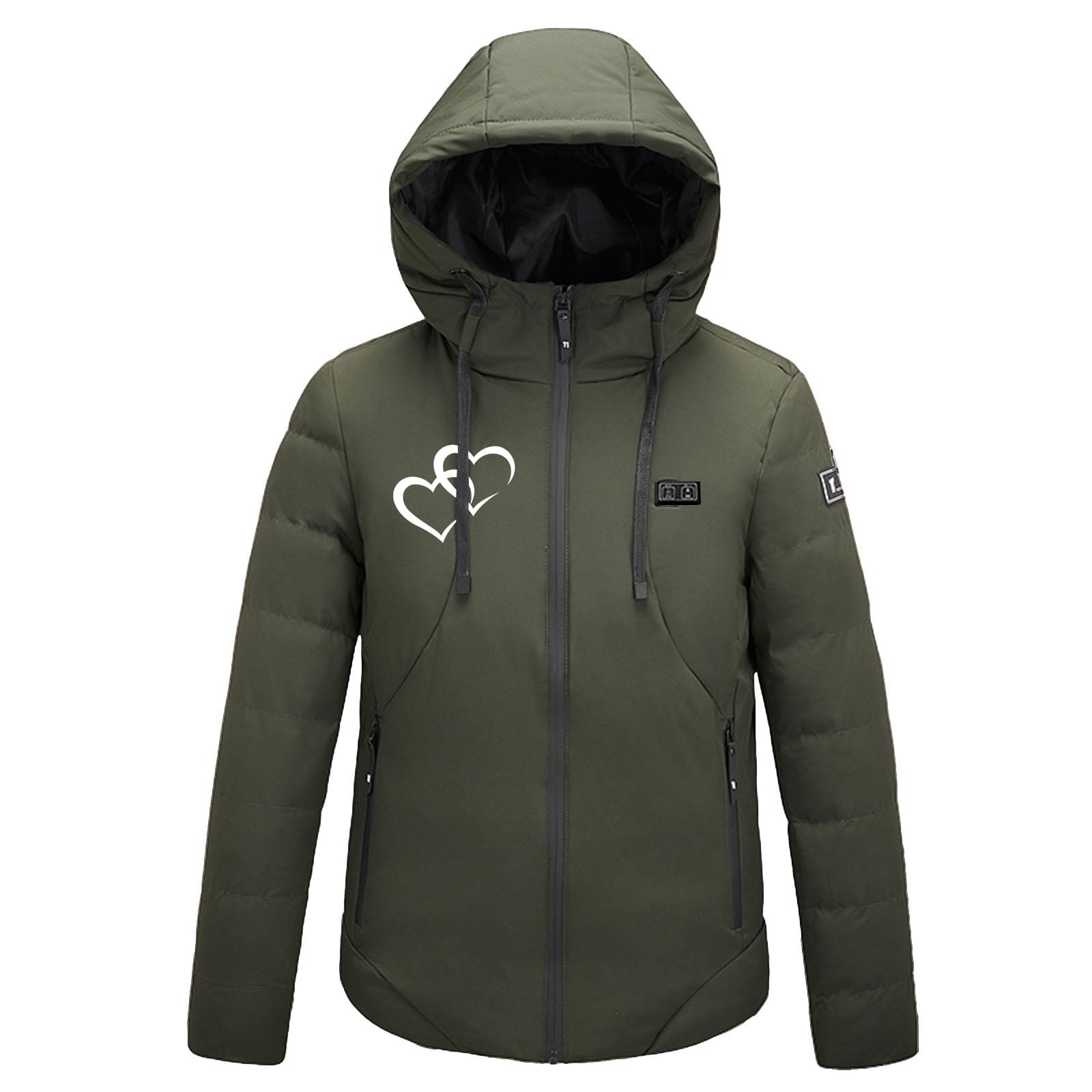 Deals！Heated Jacket for Women and Men with Hood,USB Intelligent ...