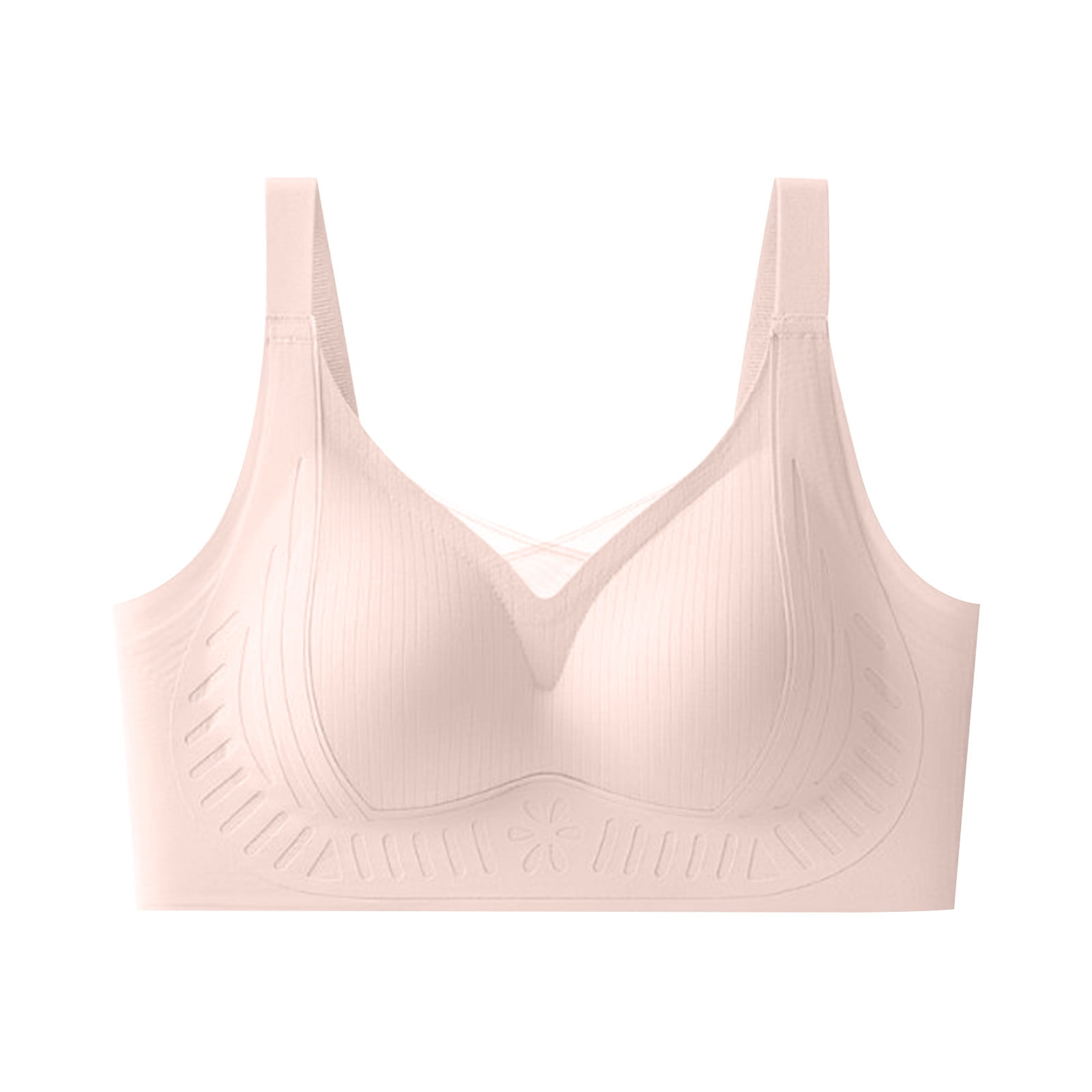 Deals Ice Silk Bra for Womnes Non-Slip Anti-Sagging Seamless Bras One ...