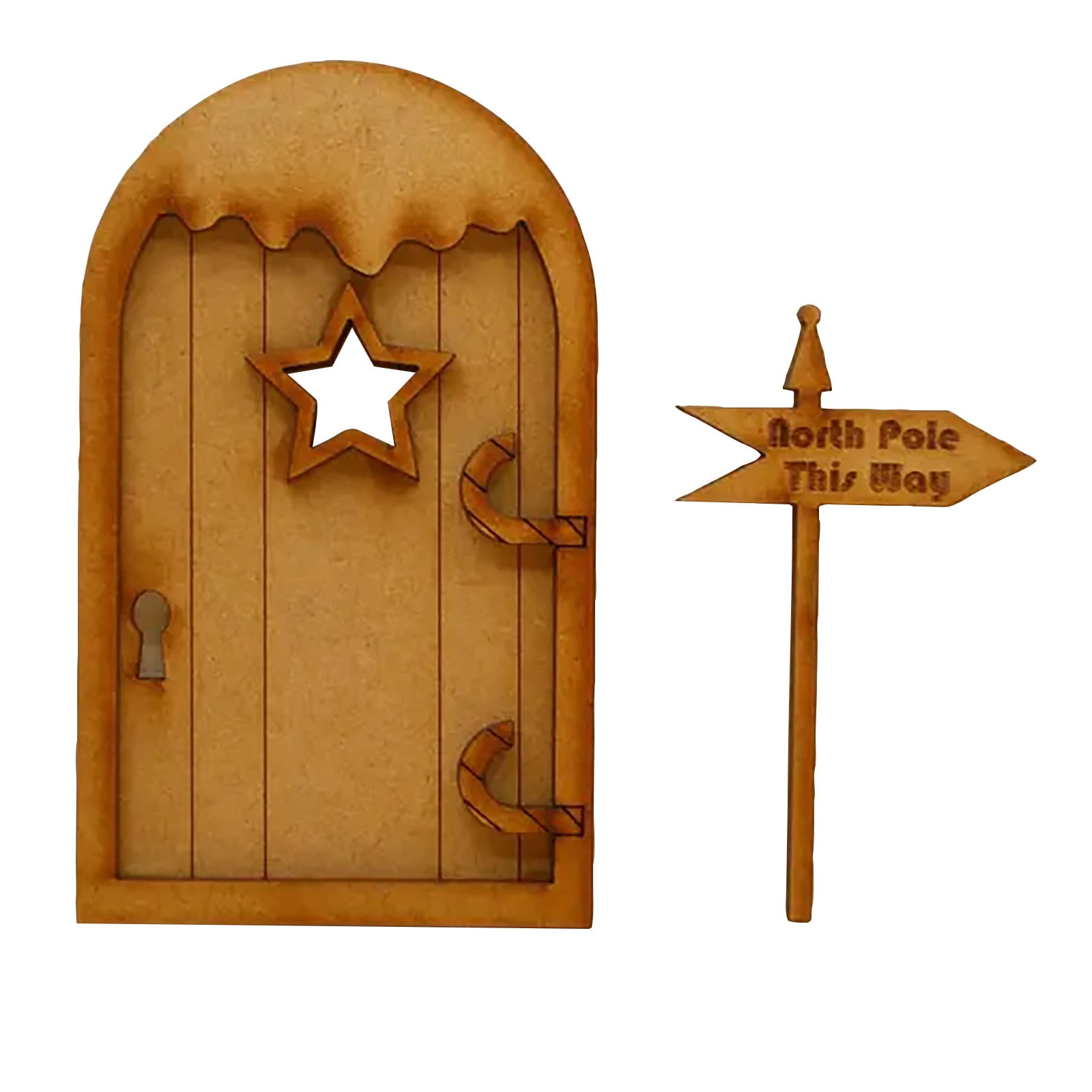 Deals! Kit Assembly Wooden Wooden Door. Door Door Craft Three ...