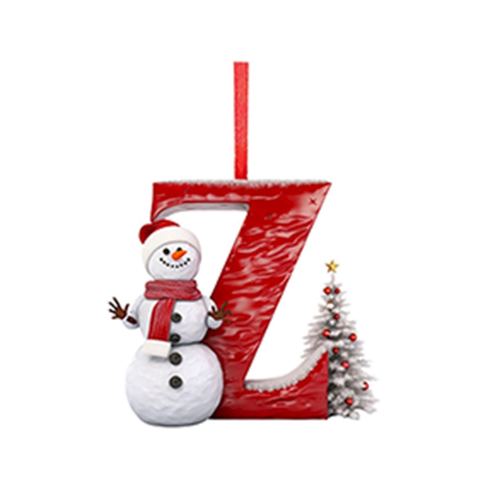 Deals! Letter Christmas Tree Pendant A To Z (without H And V ...