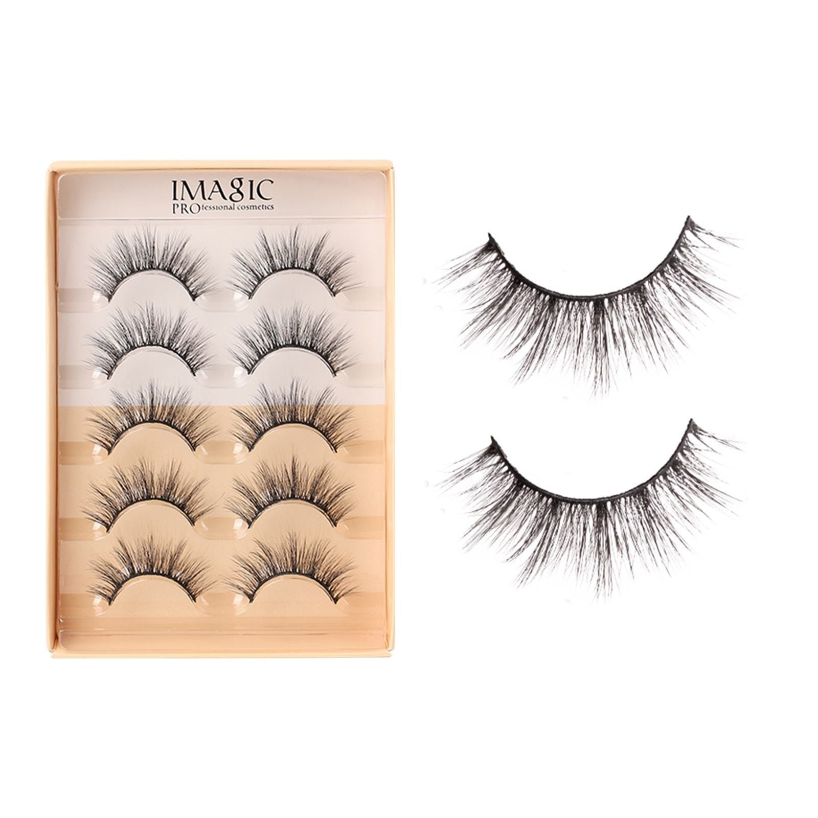 Deals! Magnetic Eyelashes Bakdue Thick False Eyelashes Soft Reusable Eyelashes Diy Eyelash ...