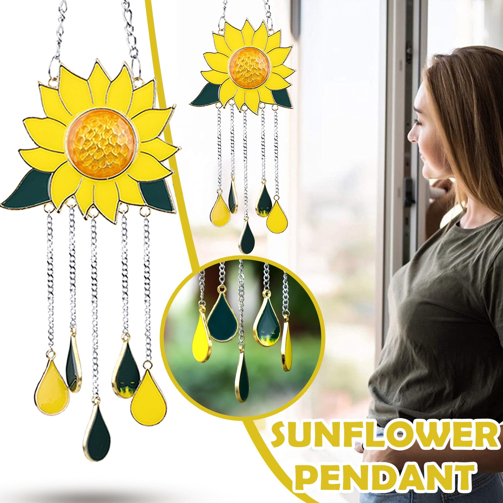 Deals Of The Day Clearance！ Bifavgk Bedroom Sunflower Decorations Chime ...