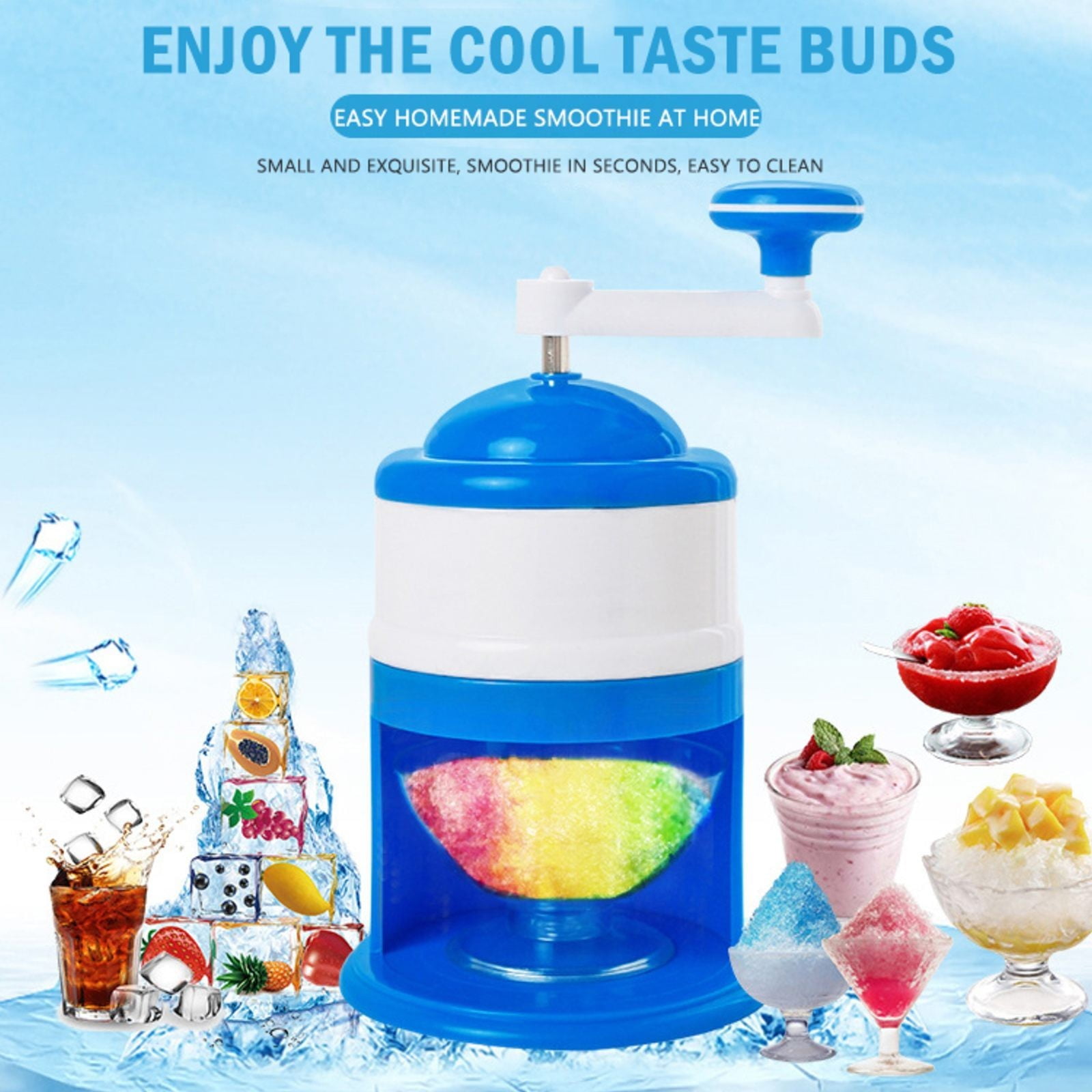 Deals Of The Day Clearance! Wofedya Portable Ice Crusher And Shaved Ice ...