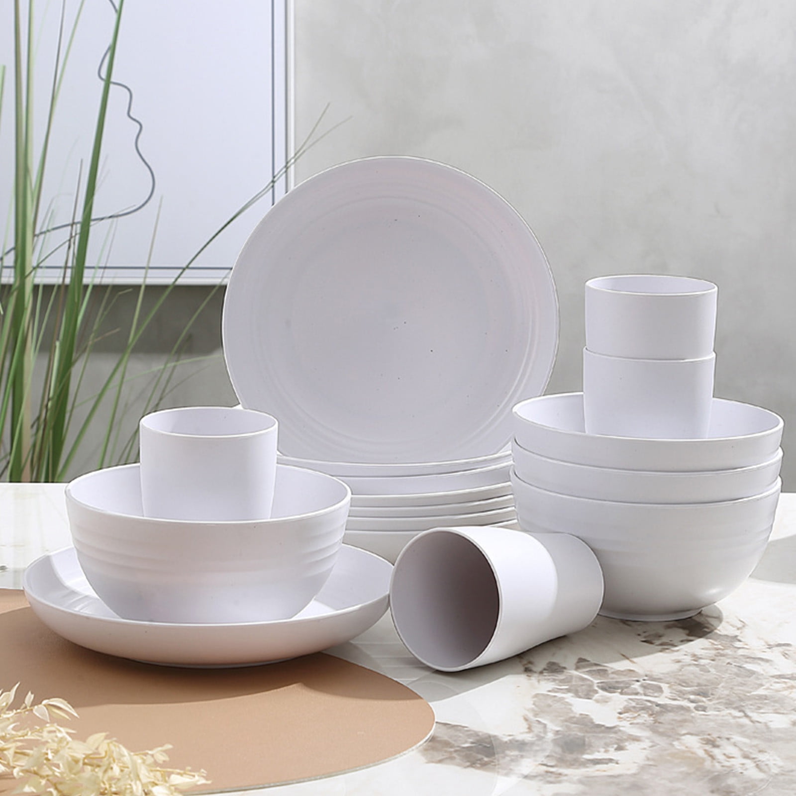Deals Of The Week Clearance! Yyuenw Ceramic Dinnerware Sets 16 Pieces ...