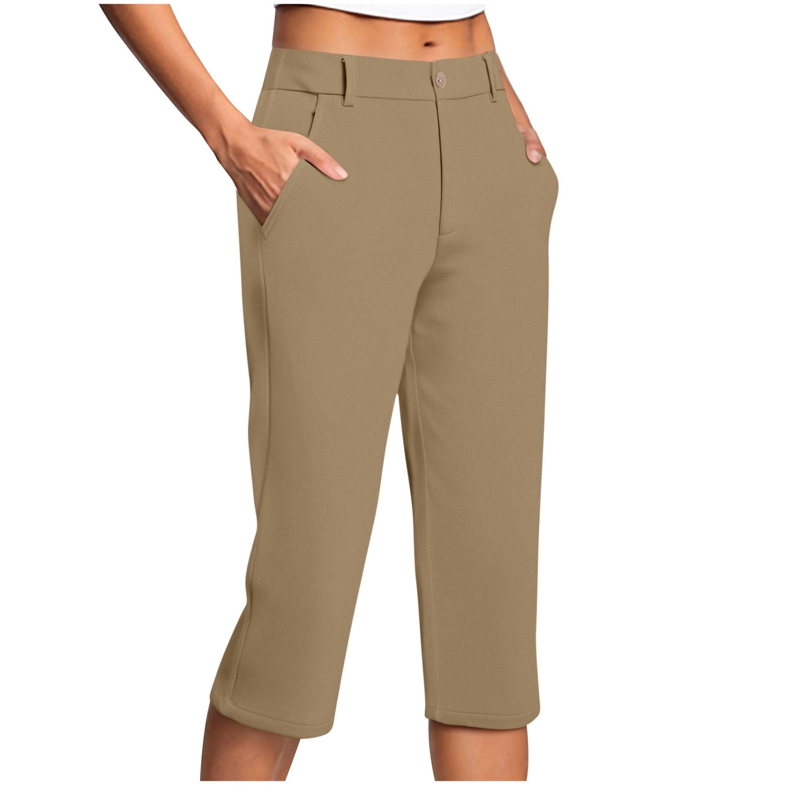 Stylish Olyvenn Work Pants for Women Summer High Waisted Stretchy ...