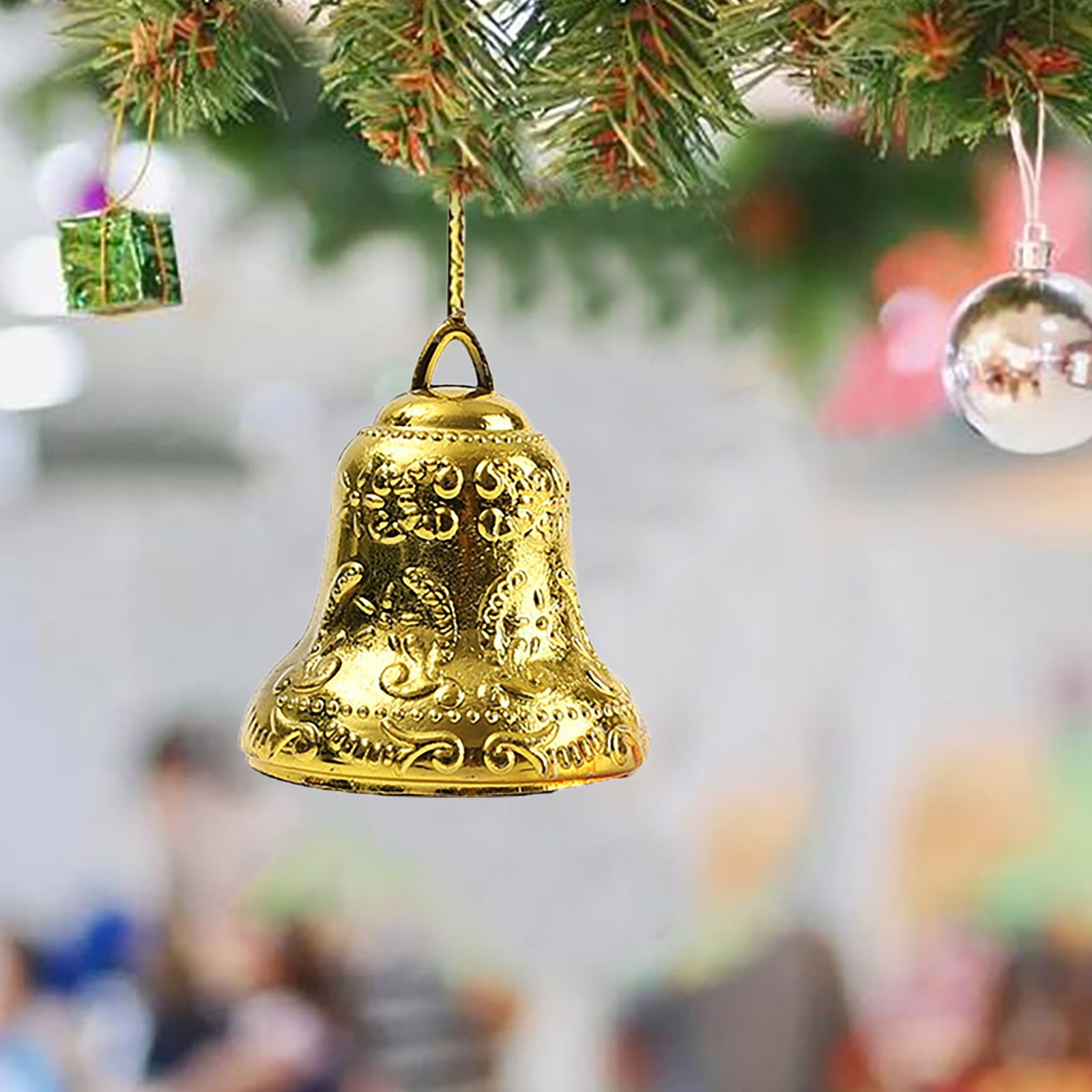 Deals! Plastic Jingle Bells 5cm Golden Jingle Bells Craft Bells ...