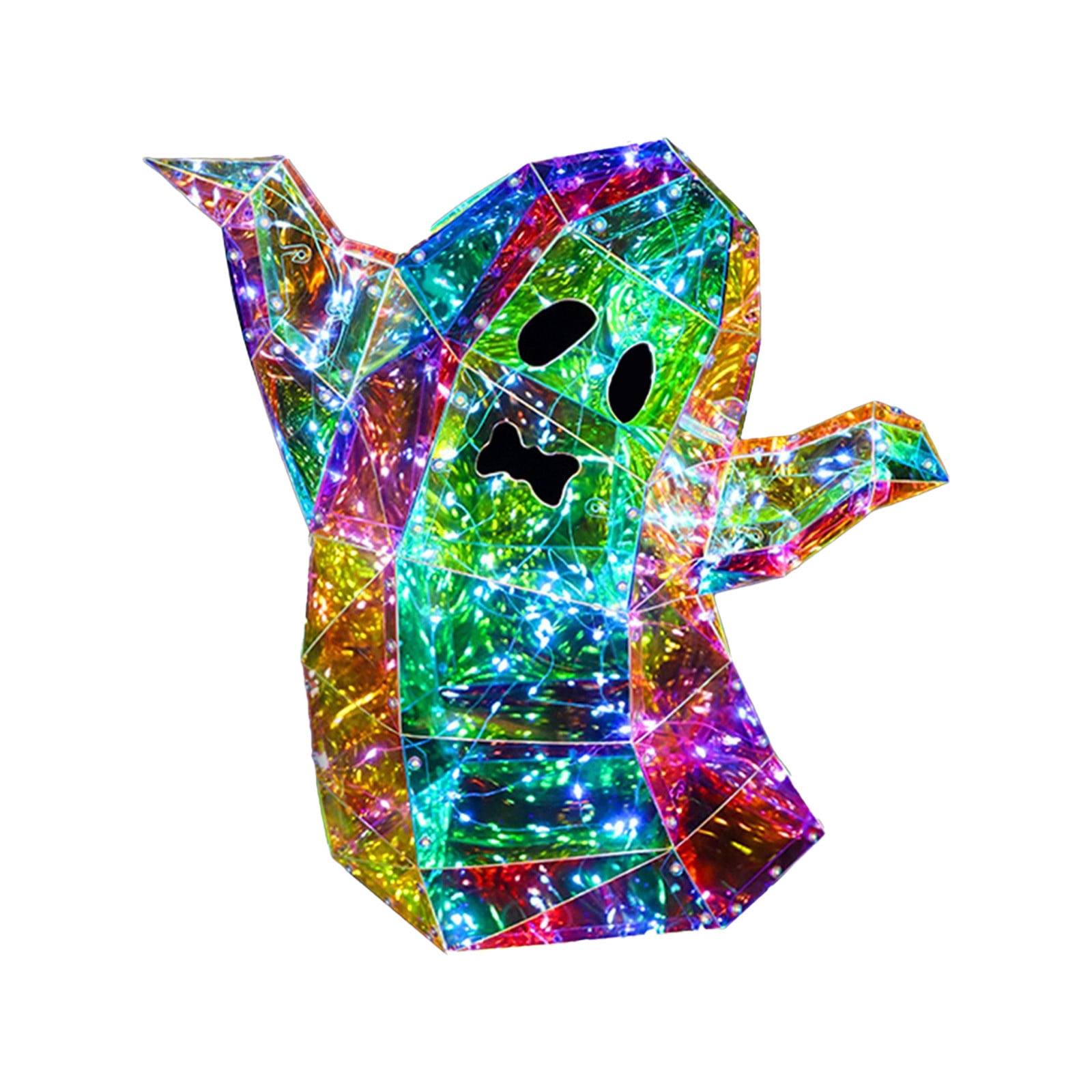 Deals！Prismatic Iridescent Spooky Ghost LED Lights,Colorful Prismatic ...