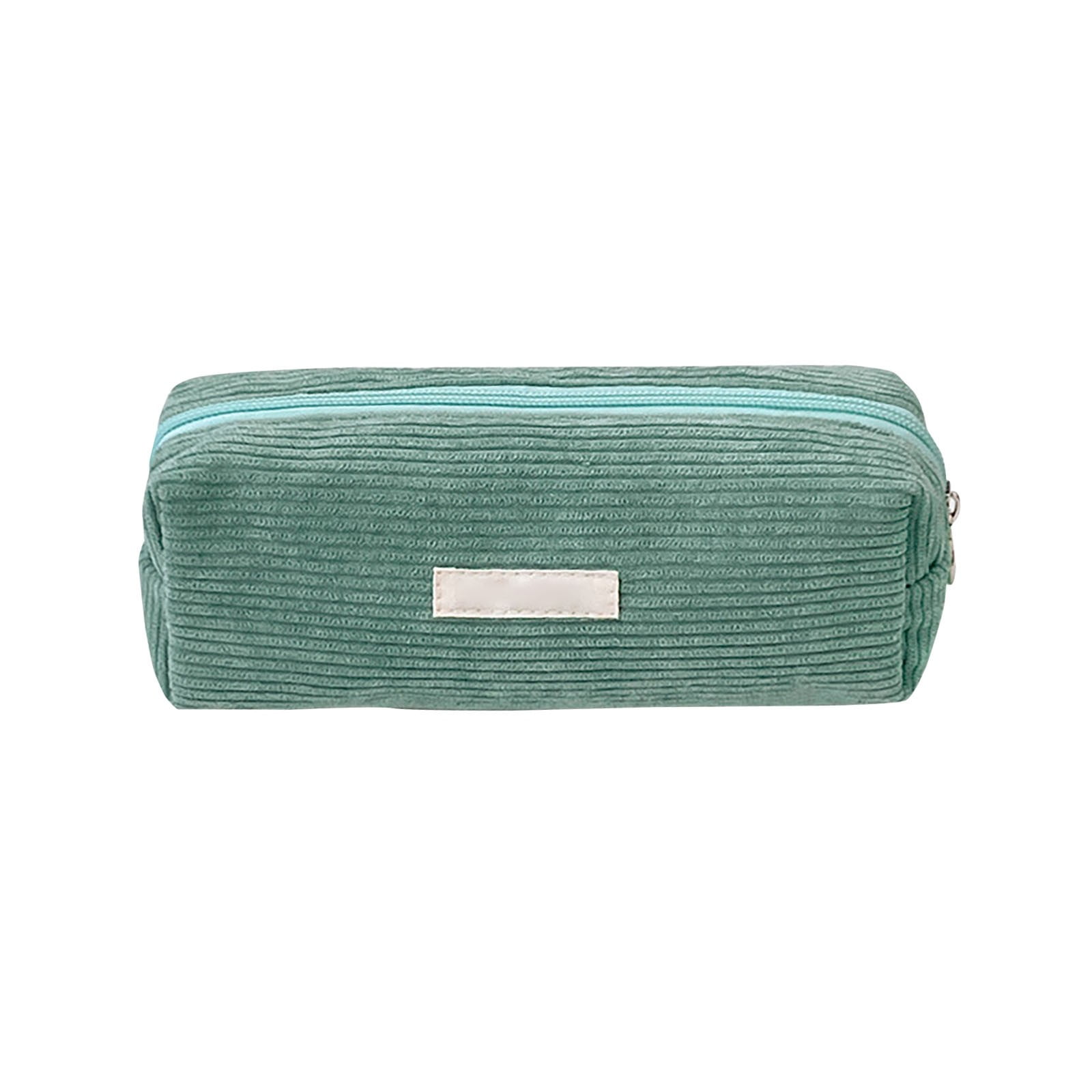 Deals! Retro Corduroy Solid Color Pencil Case Large Capacity Student ...