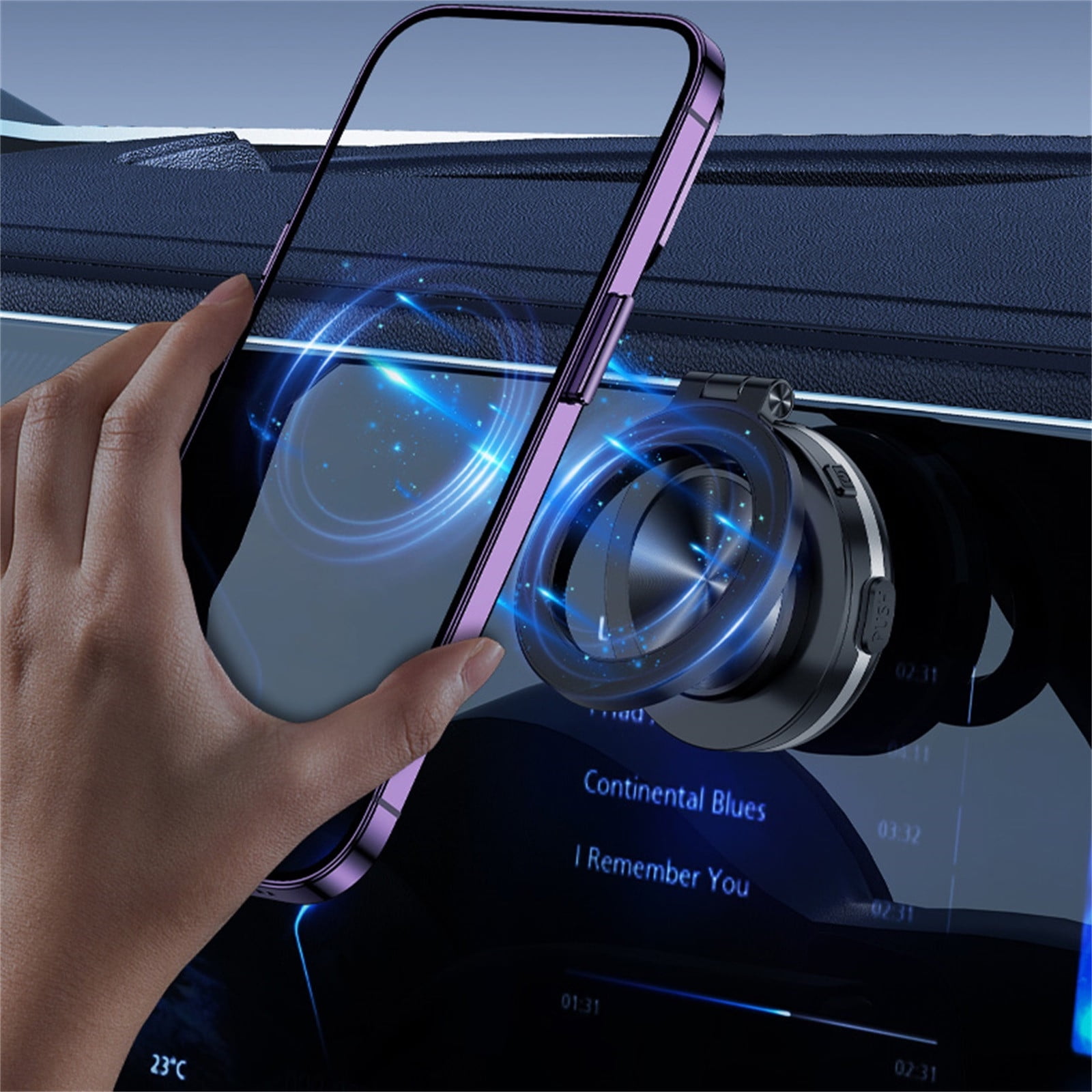 Deals SINIMOKO Electric Vacuum Magnetic Car Phone Mount 2024 360 ...