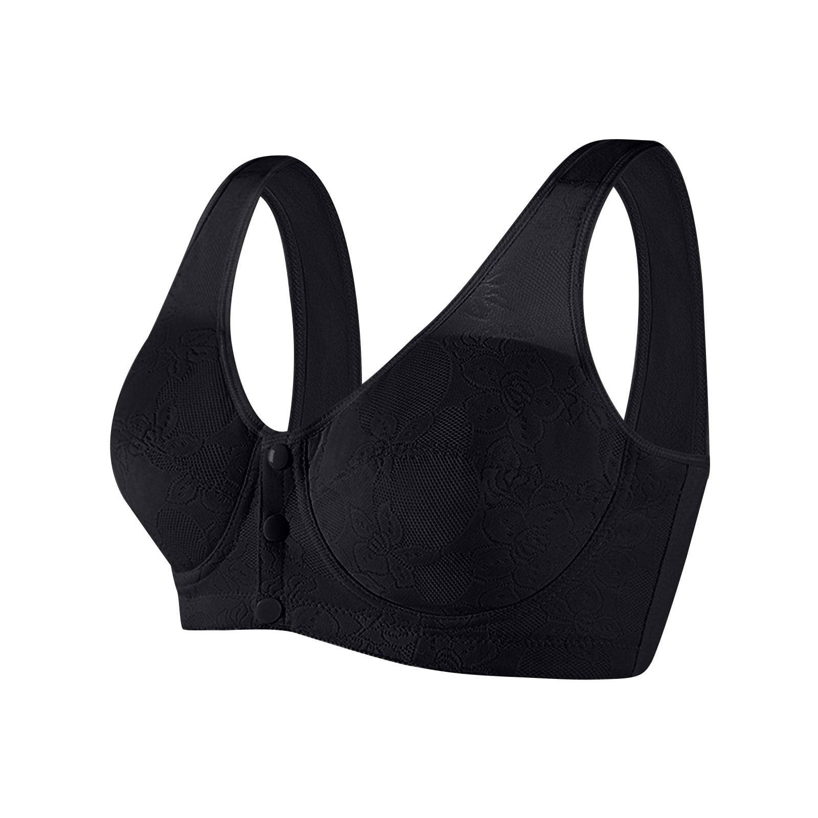 Fashion SMihono Daisy Bras for Older Women No Underwire Front Closure ...