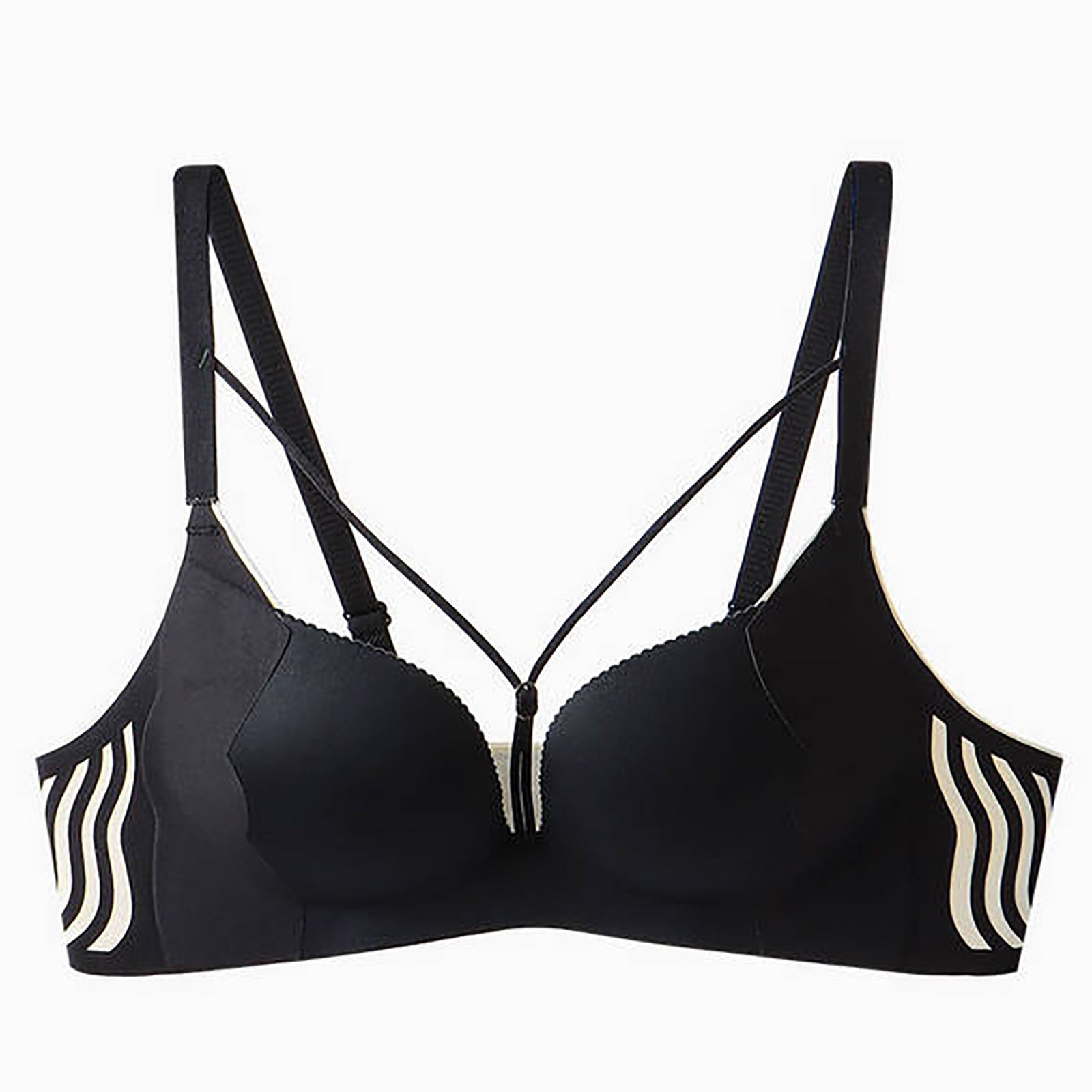 Deals SMihono Women's Push Up Plunge Balconette Front Criss-Cross ...