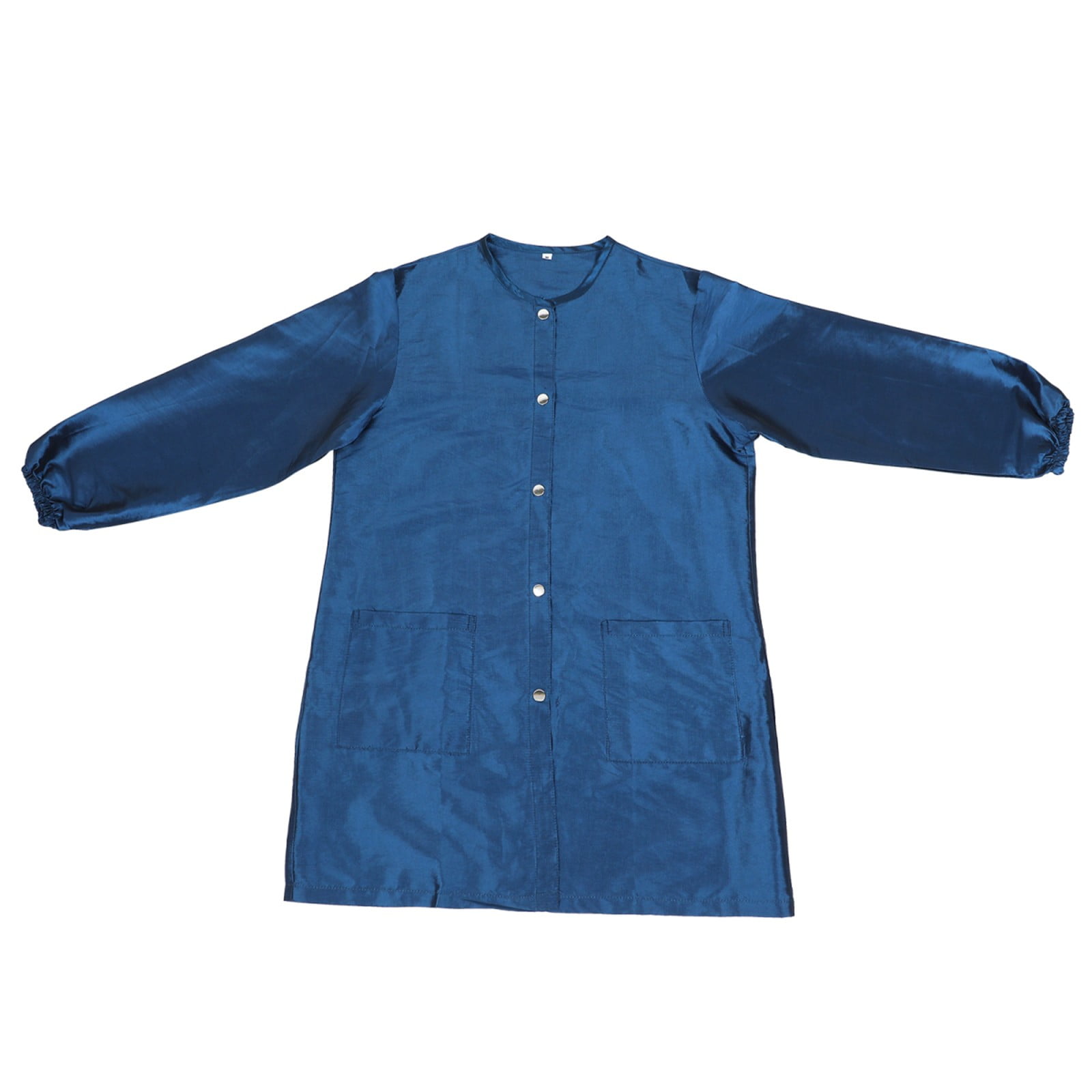 Deals! Satin Long Sleeve Salon Smock Unisex Hair Stylist Cape Jacket ...