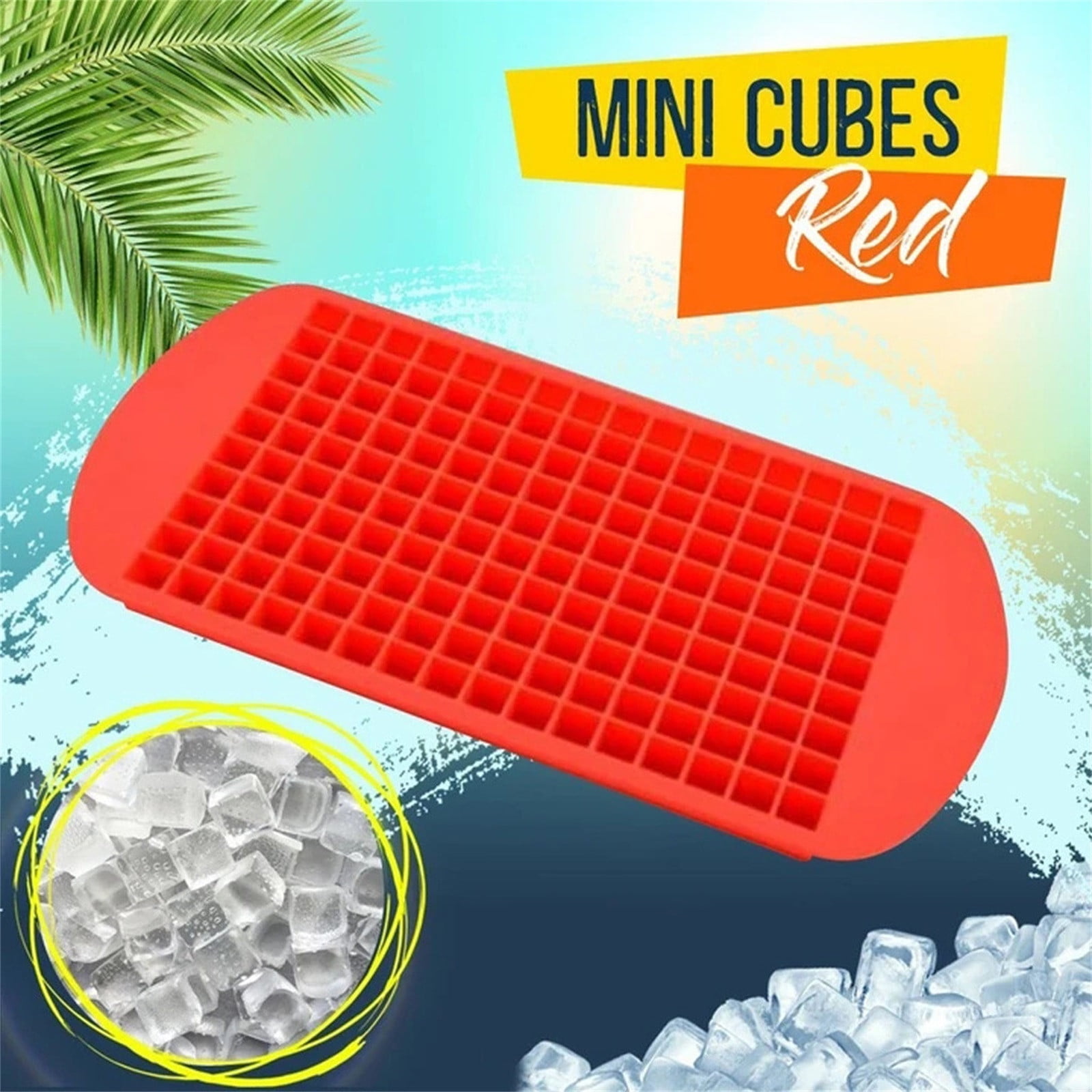 Silicone Mini Ice Cube Trays,160 Crushed Ice Cube Molds Easy Release ...
