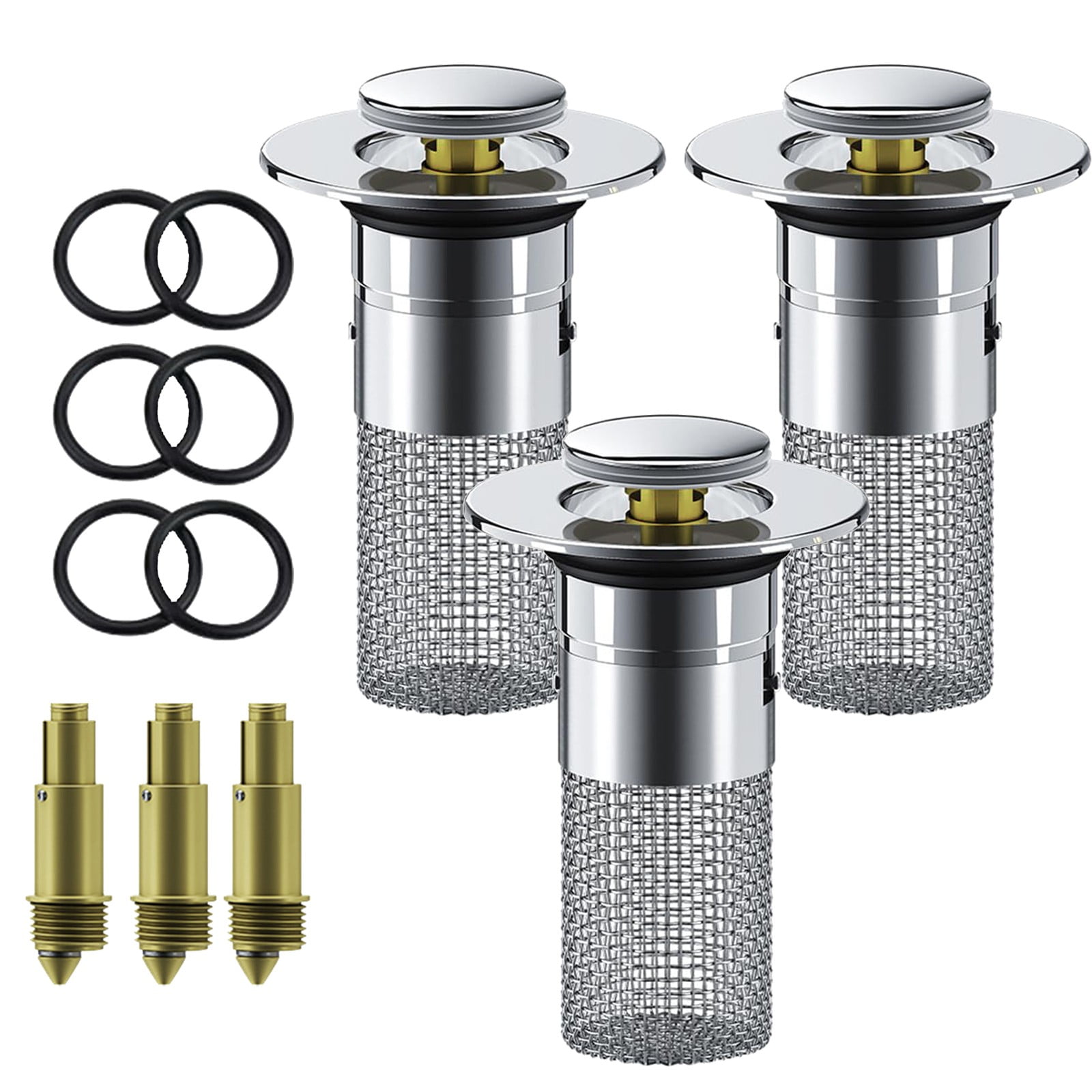 Deals! Sink Drain Plug 34—40 Mm Stainless Drain Strainers Made Of ...