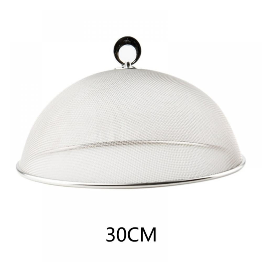 Deals Stainless Steel Mesh Dome Food Cover Round Splatter Screen Anti ...