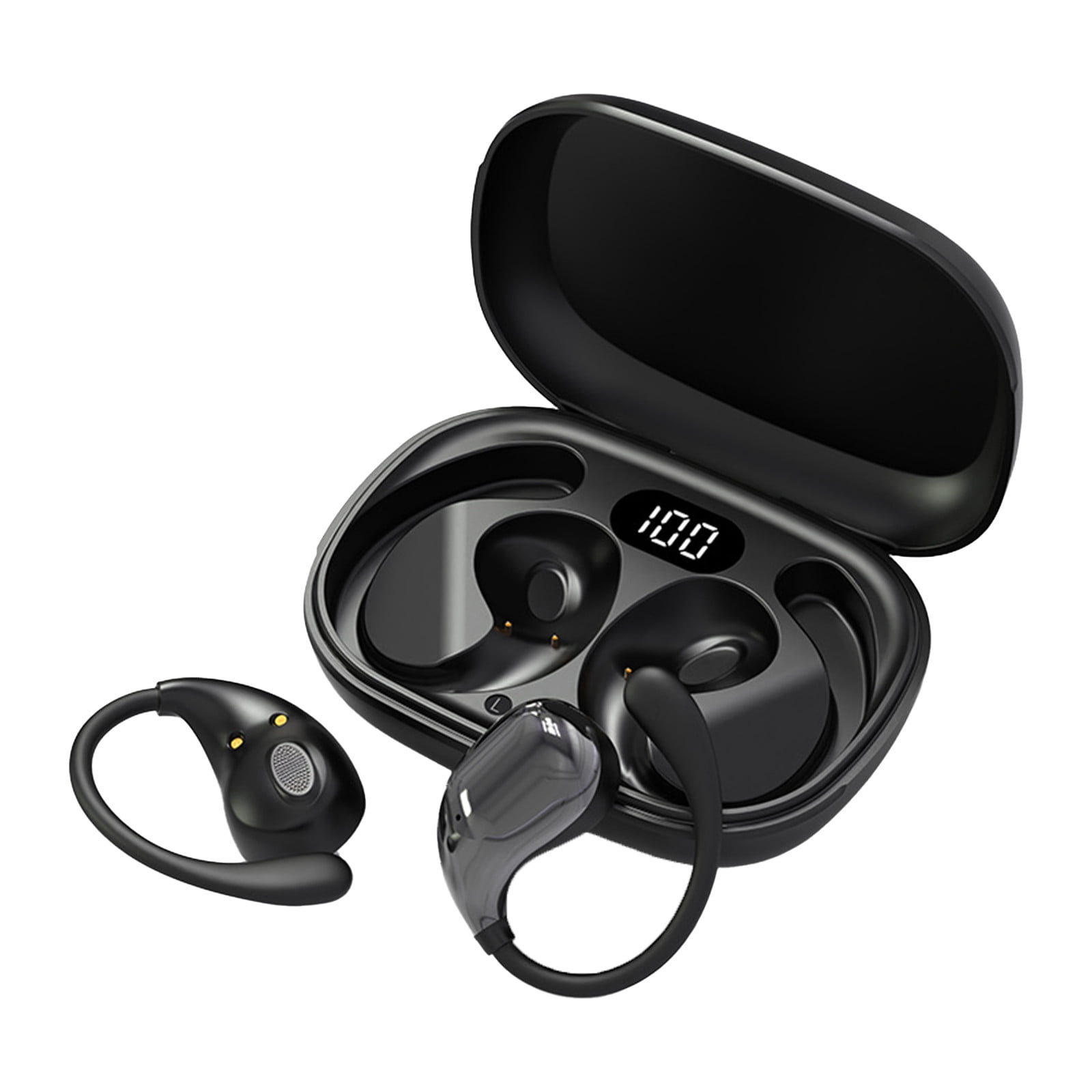 True Open Ear Headphones, Lightweight Comfort Open Ear Clip Wireless ...