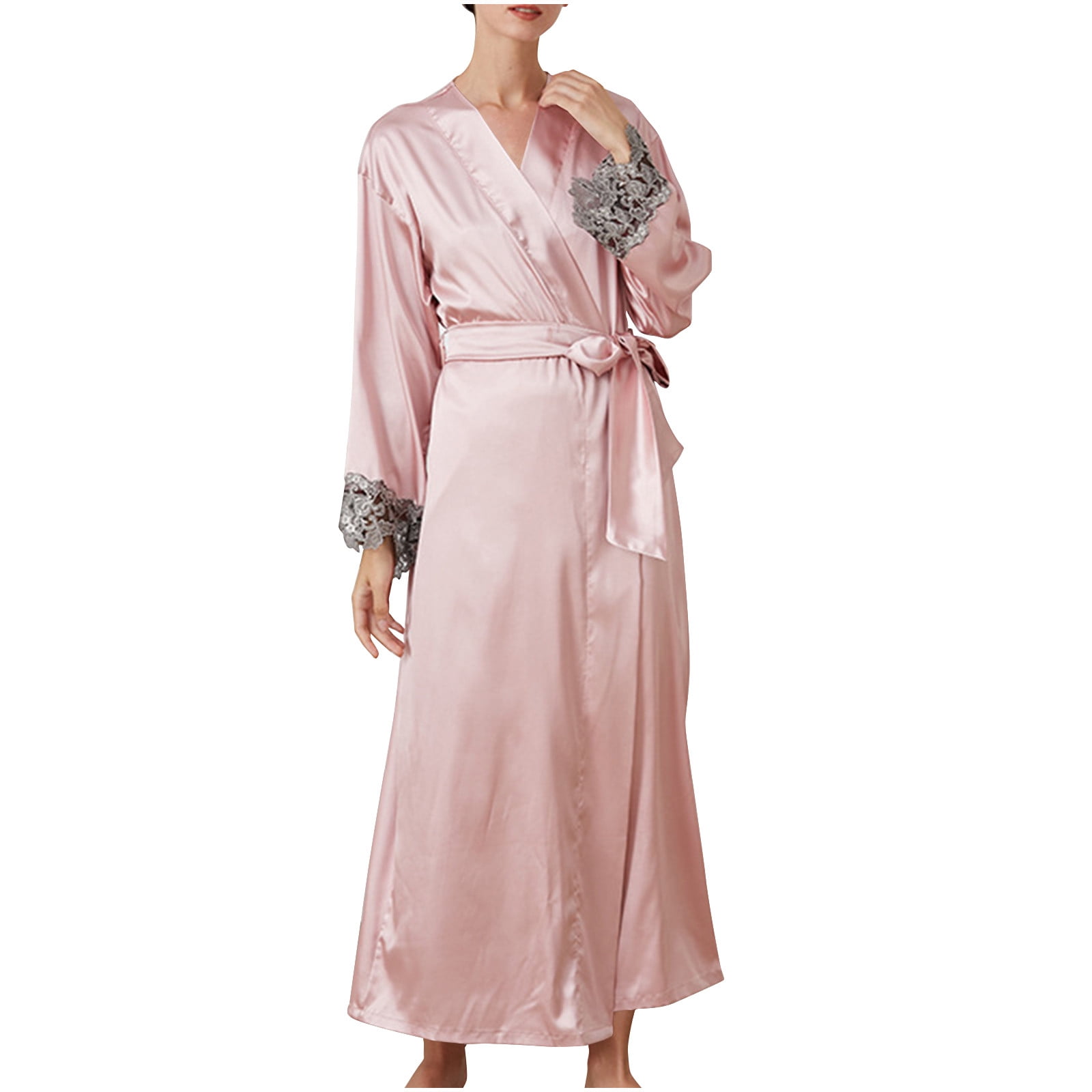 Deals of The Week,Abomasnow Silk Robes for Women Casual Long Sleeve V ...