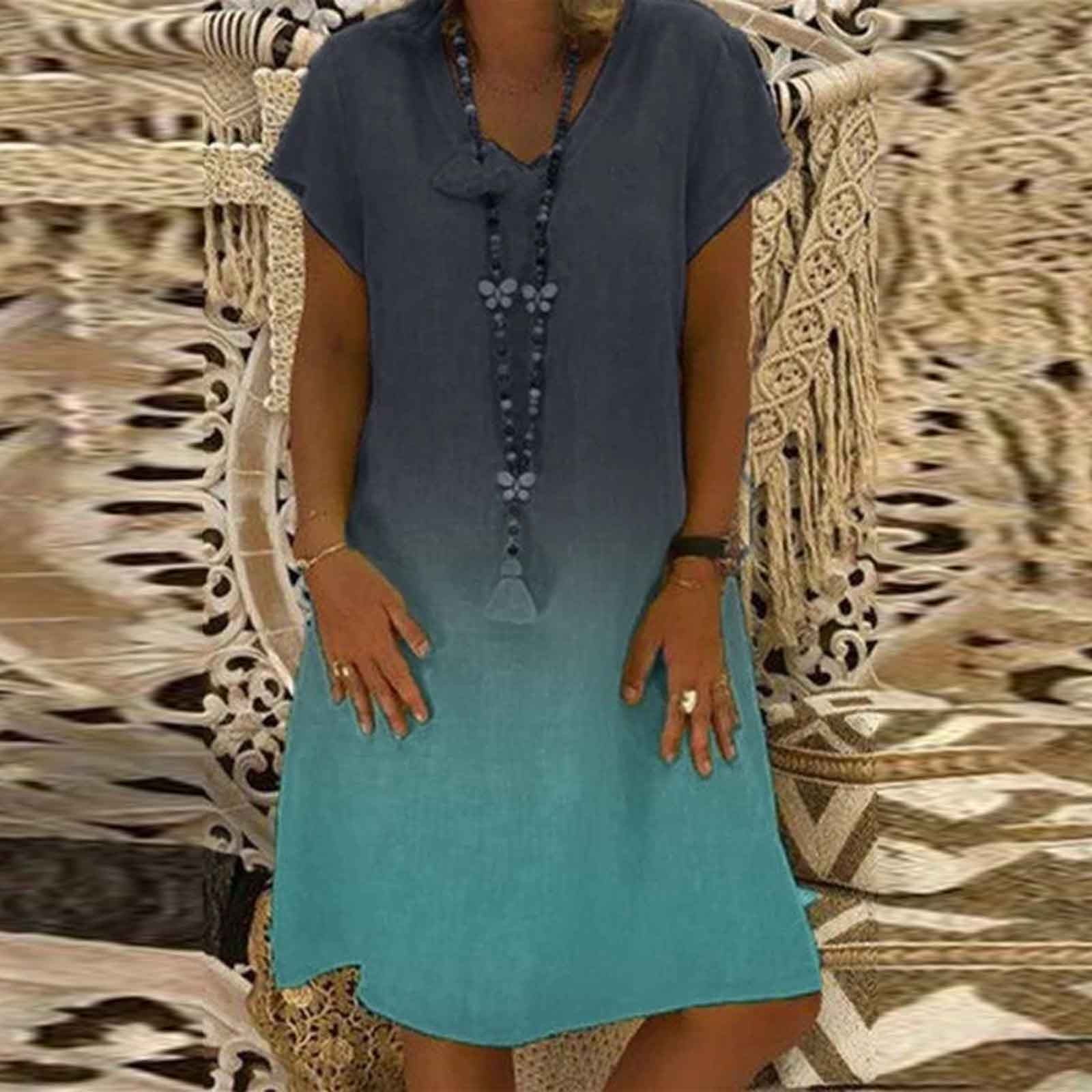 Deals of the Week Wuchoa Ladies Petite Dresses Summer Spring Clearance ...