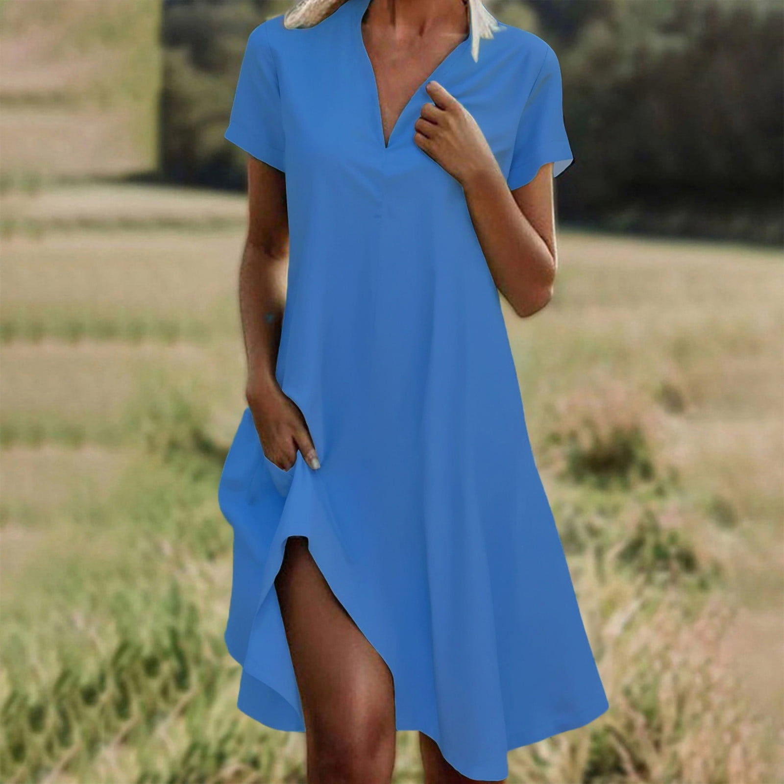 Deals of the Week Wuchoa Ladies Summer Spring Casual Loose Loose Mini ...