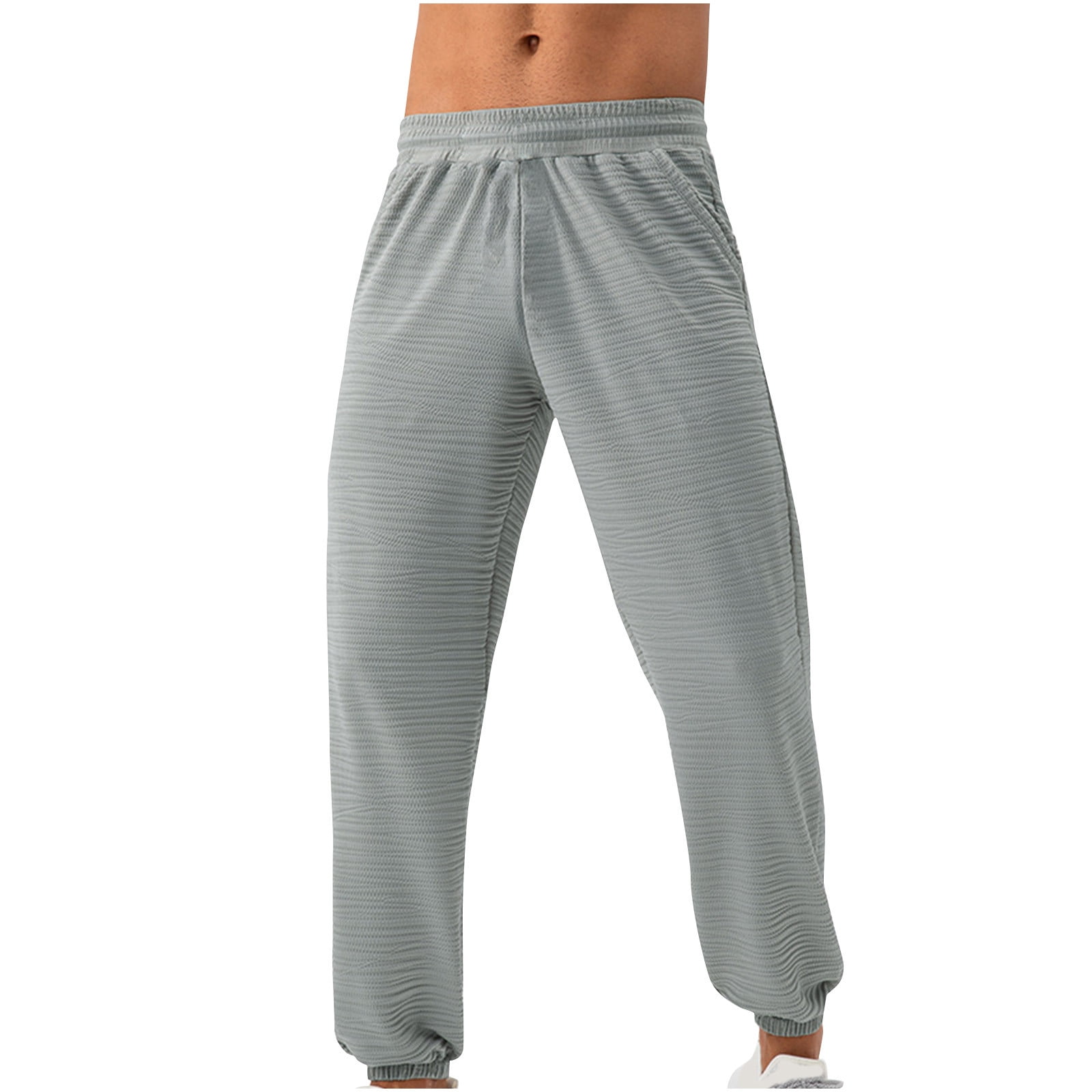 Fashion YLSDY Casual Stretchy Pants for Men 2025 Fashion Pockets Loose ...