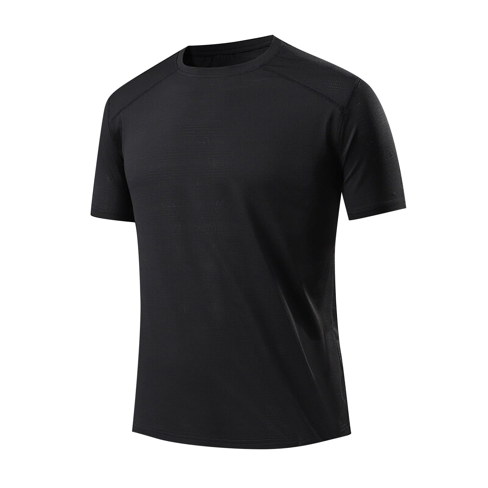 Fashion YLSDY Mens Dry Fit Workout T-Shirts Athletic Running Tshirt ...