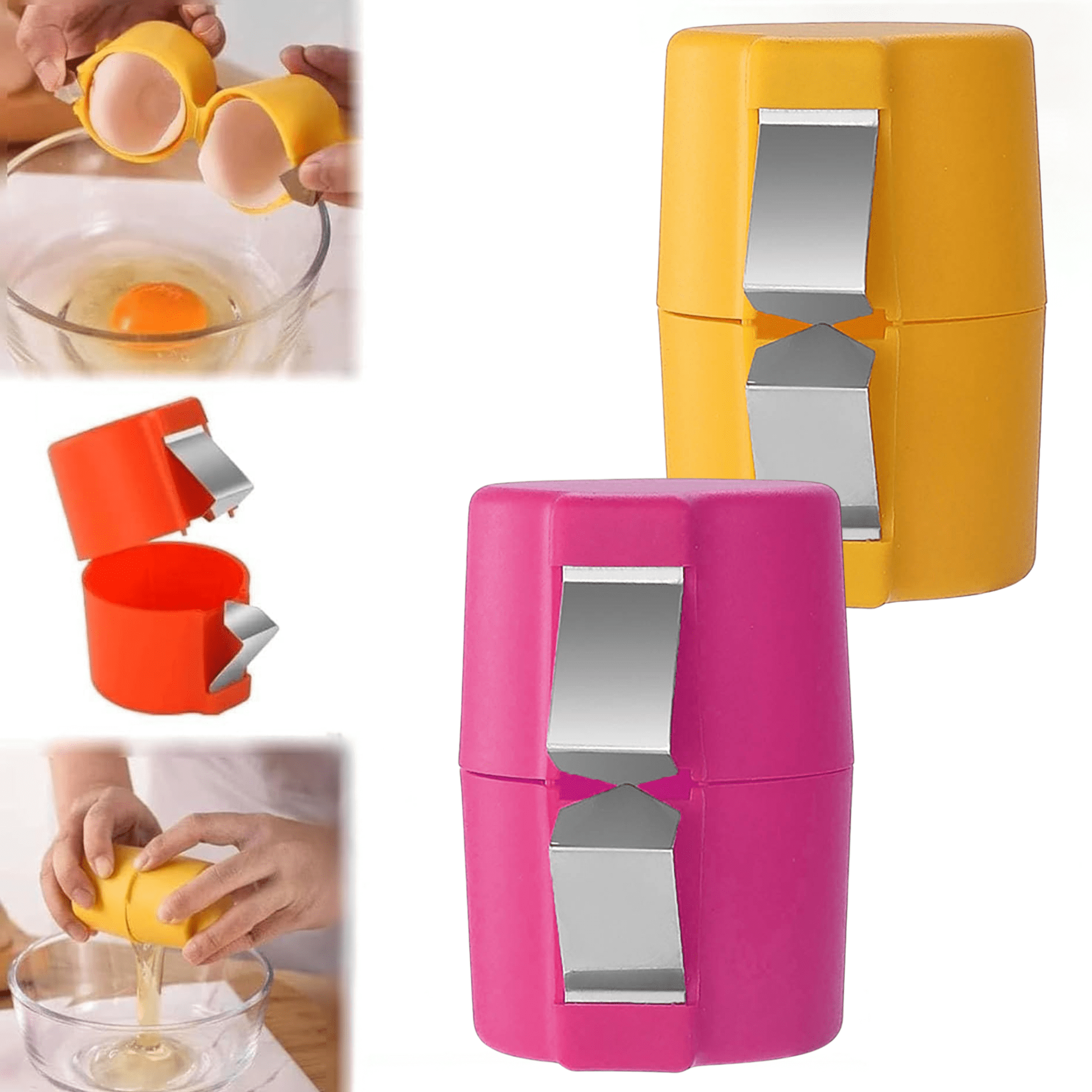 Deals day Egg Shell Opener, Egg Cracker Tool for Raw Eggs, Handheld Eggs Breaker ...