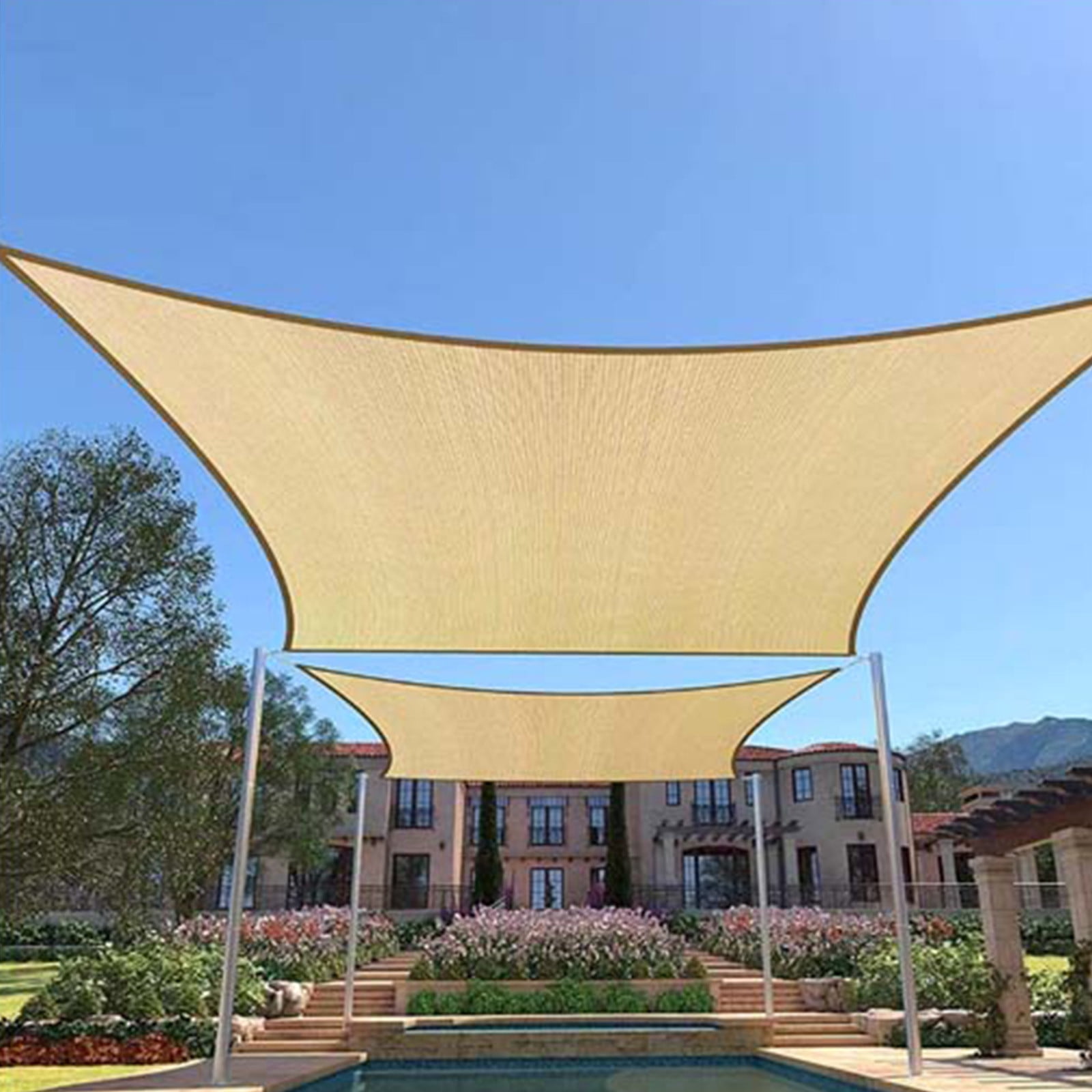 90% Shade Fabric Sun Shade Cloth, Outdoor Patio Garden Pergola Privacy ...
