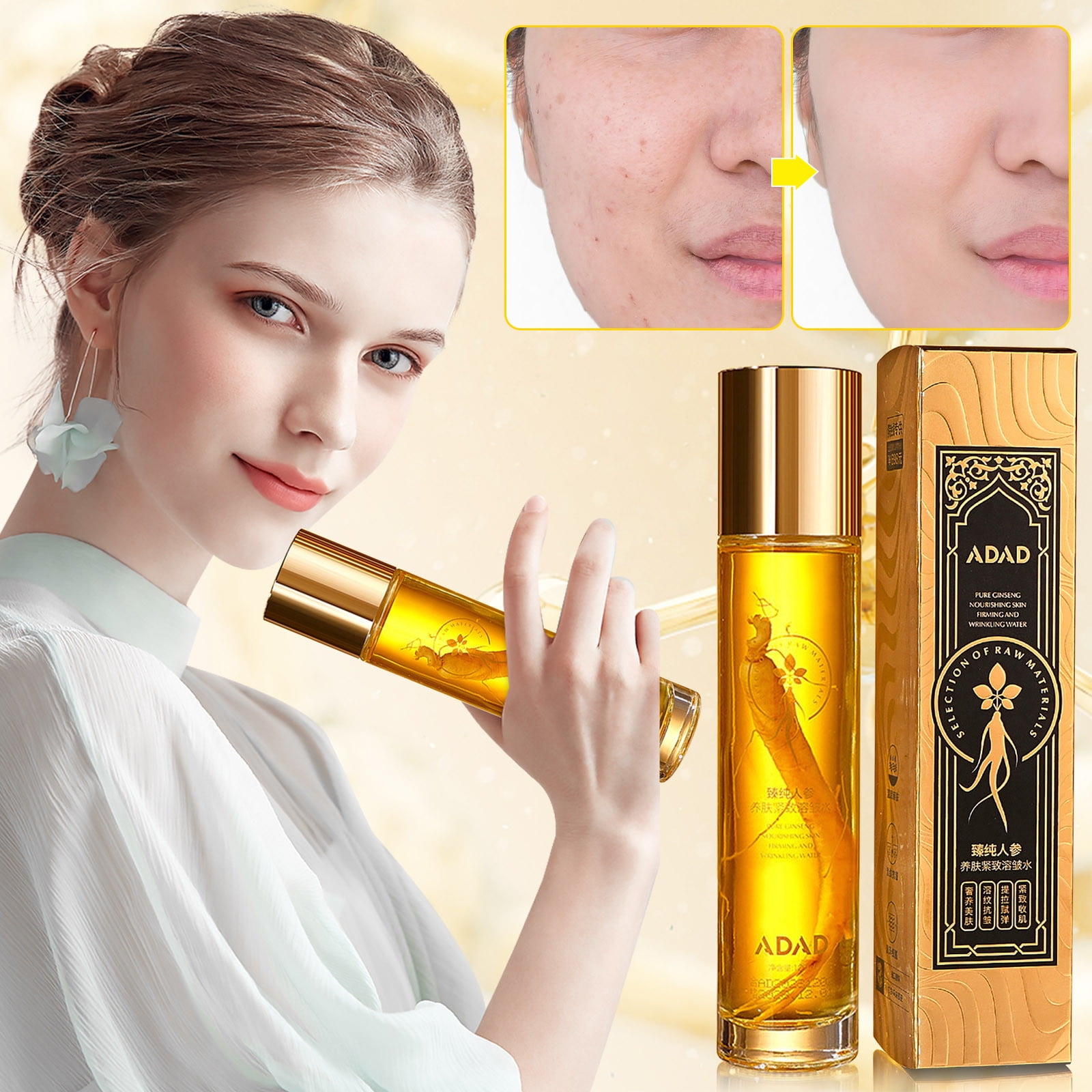 Deals of The Day Clearance! Ginseng Firming Toner, 120ml, Refreshing ...