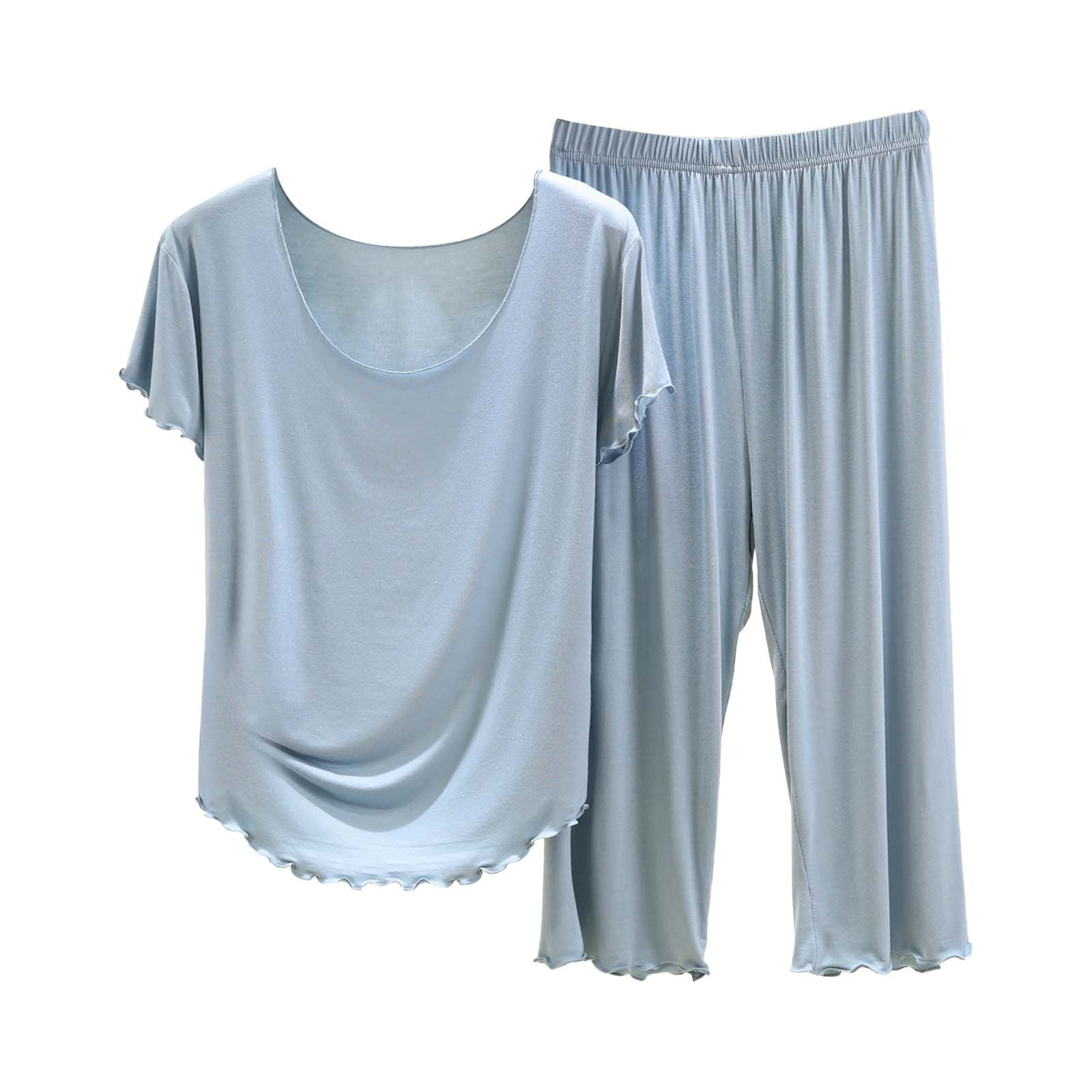 Deals of The Day Clearance Women's Sleepwear Women's Solid Color ...