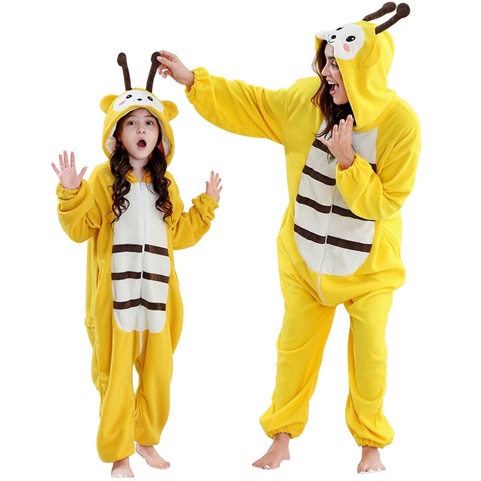 purcolt Family Matching Onesie Pajamas, Mom and Kids Flannel Animal ...