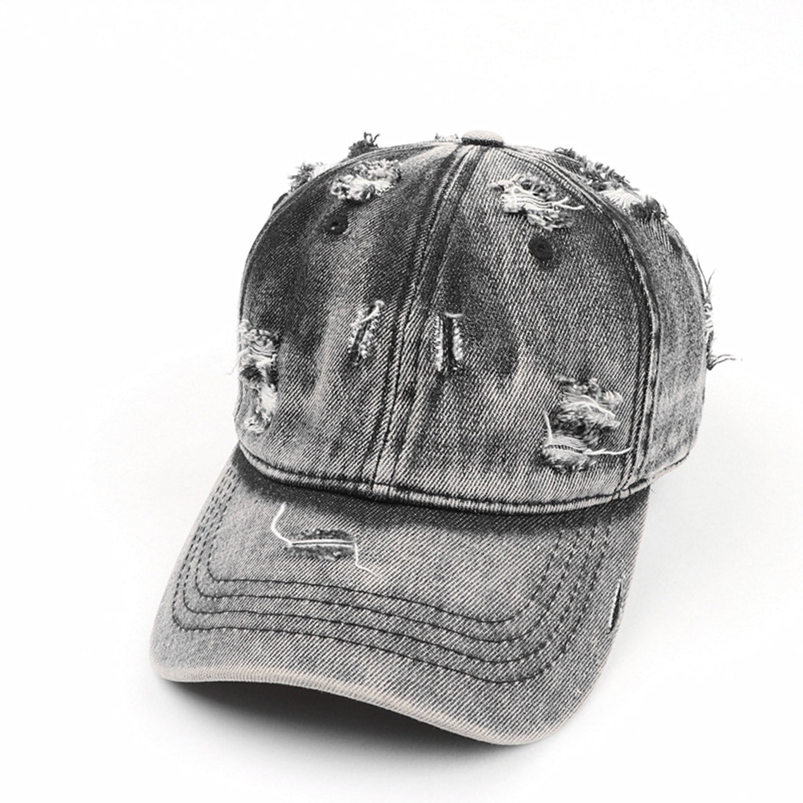Deals of The Day! Joau Vintage Washed Denim Distressed Baseball Cap ...