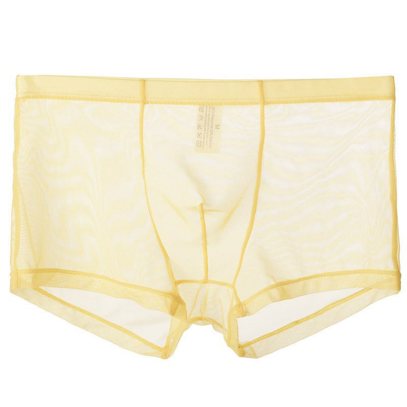 Deals of Today TMOYZQ Men's Traceless Underwear Ice Silk Boxer Brief ...