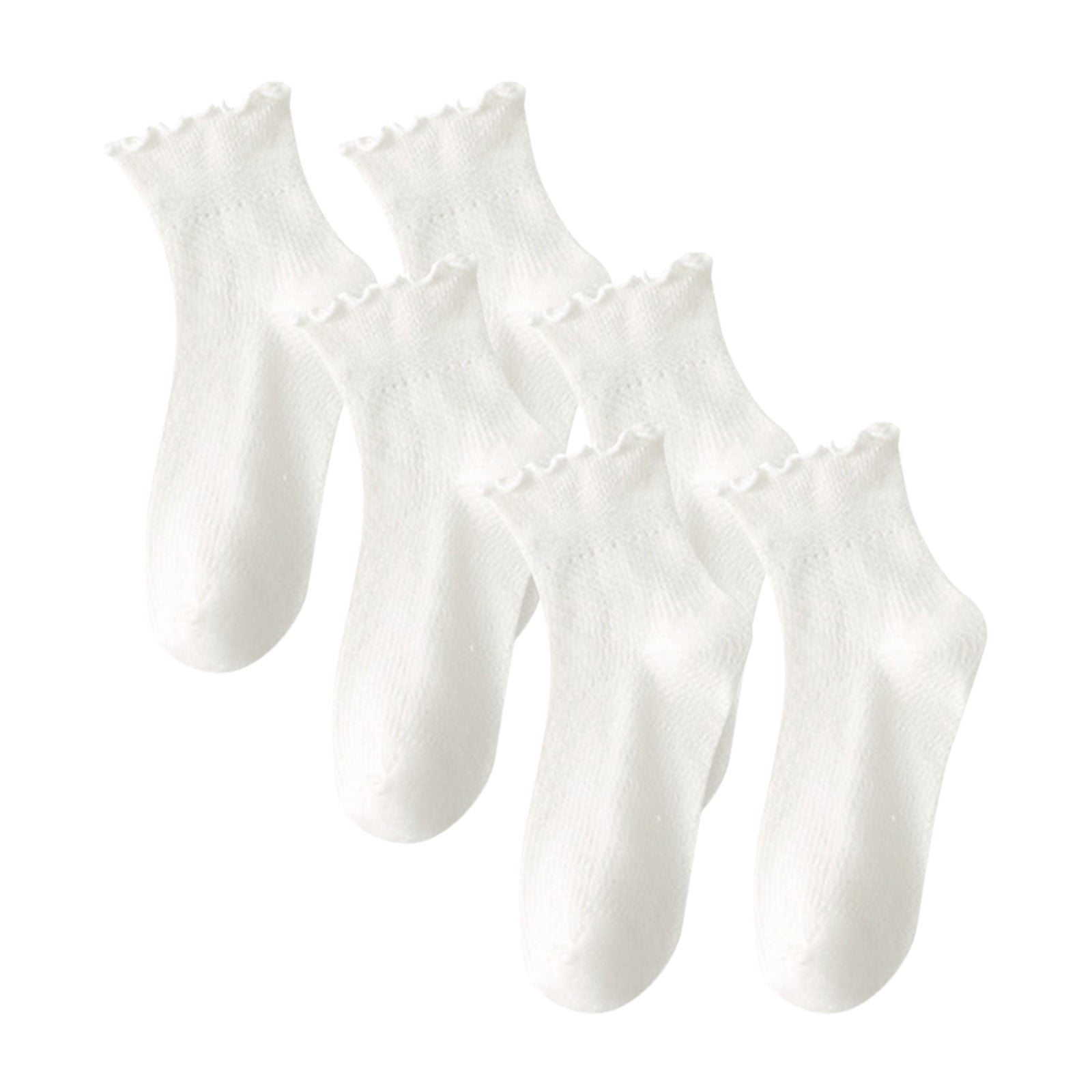 Up to 65% off Pitauce 3 Pairs Womens Cute Ruffle Frilly Cotton Socks ...