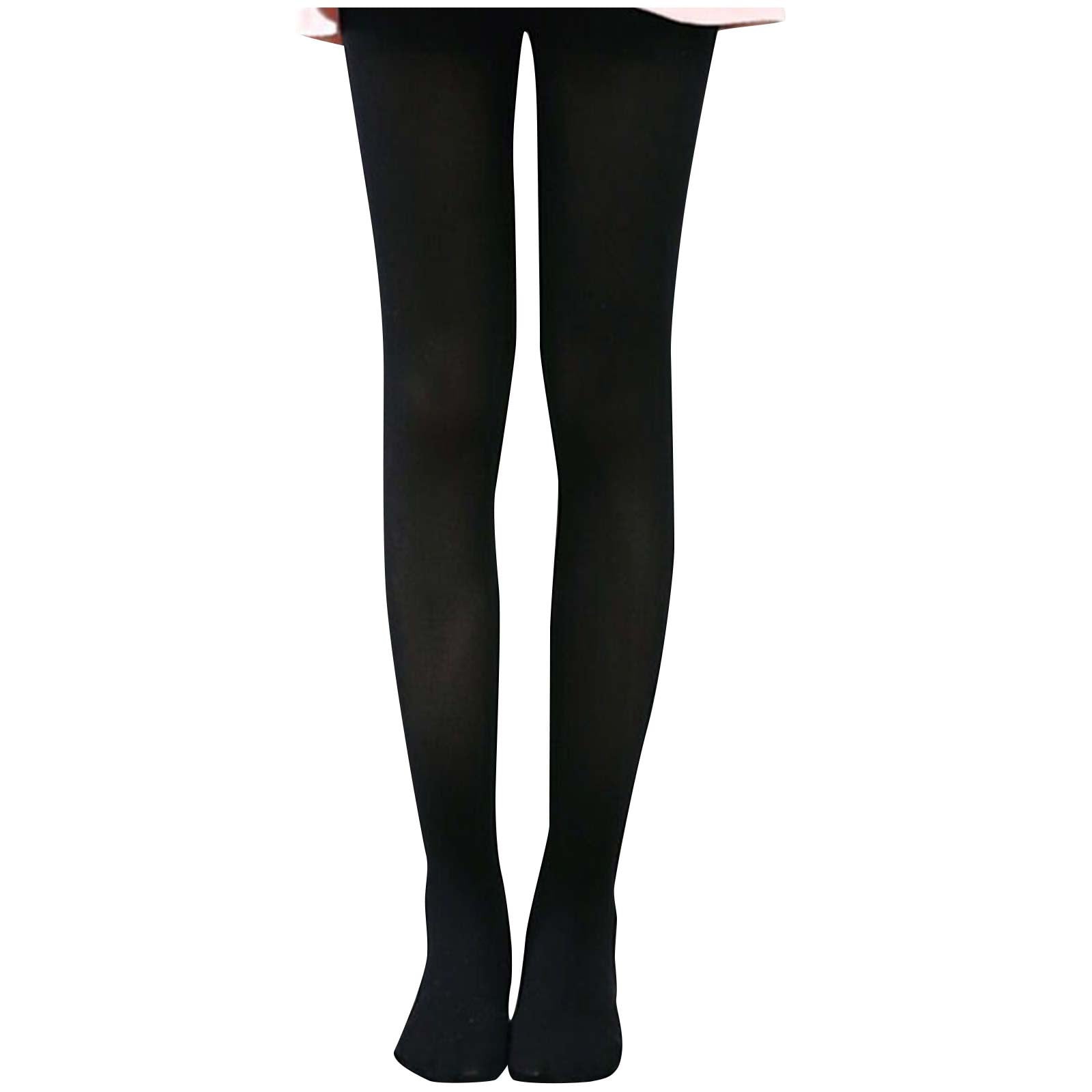 Deals of the Day Pitauce Womens Basic Opaque Footed Tights 80D Soft Solid Color Stretch ...