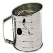 Mainstays Stainless Steel 3 Cup Flour Sifter with Beechwood Handle ...