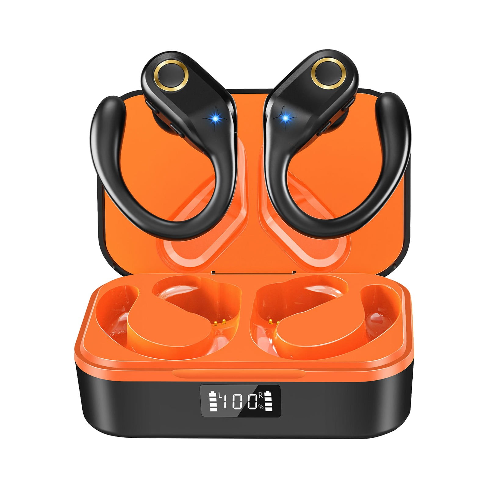 Open Ear Headphones Wireless Bluetooth, Clip-On Earbuds with 4 ENC ...