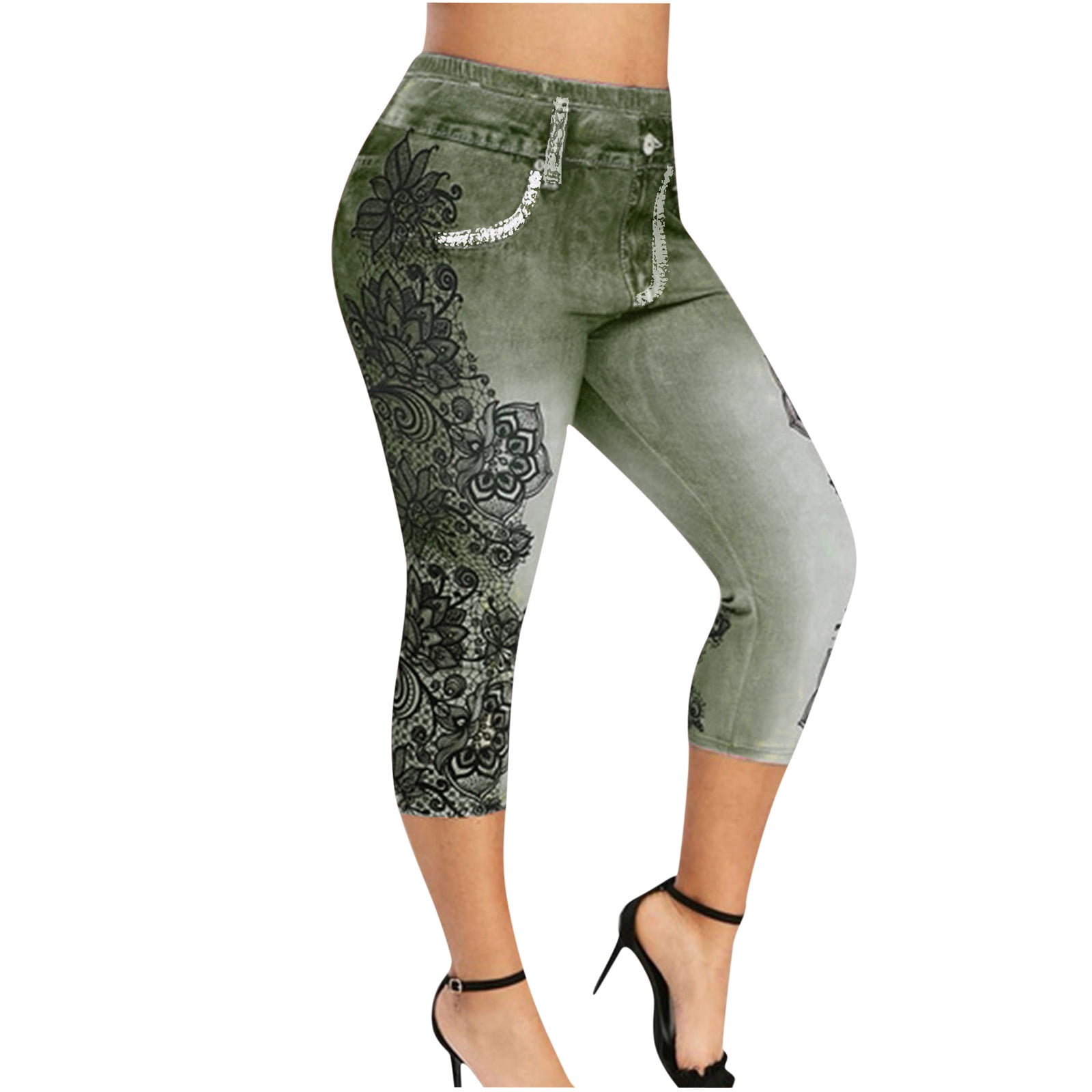 Deals under 5.00 LYXSSBYX Plus Size Womens Capris Women Plus Size ...