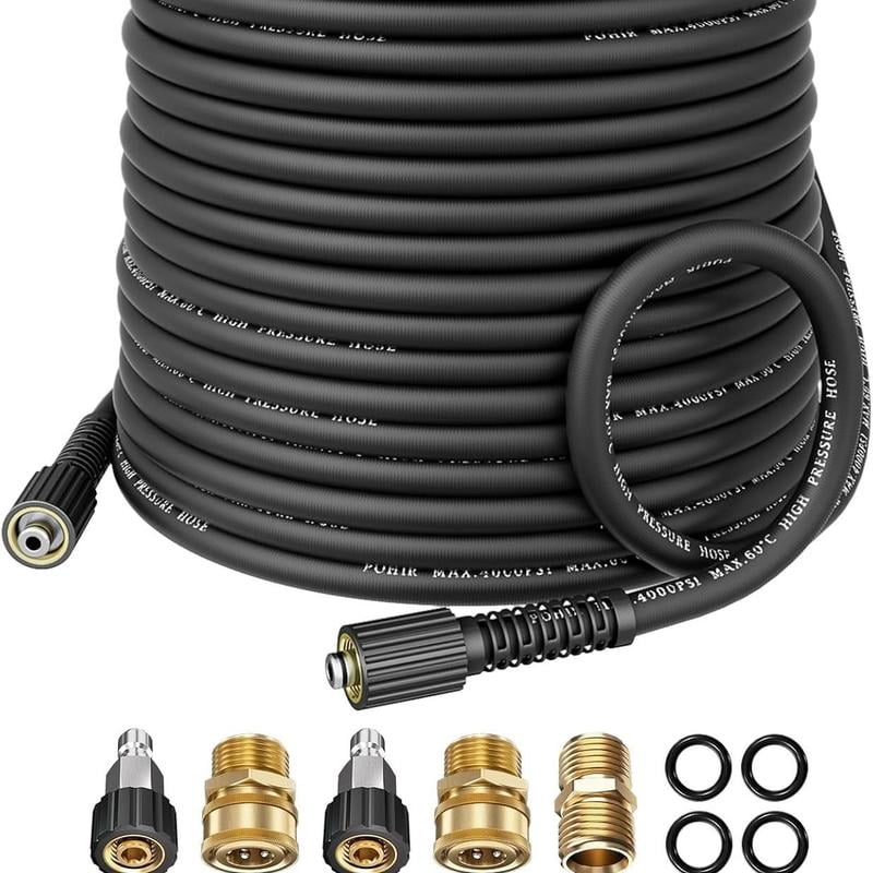 Deals for you days Pressure Washer Hose with M22&14mm Connects, 4000PSI ...