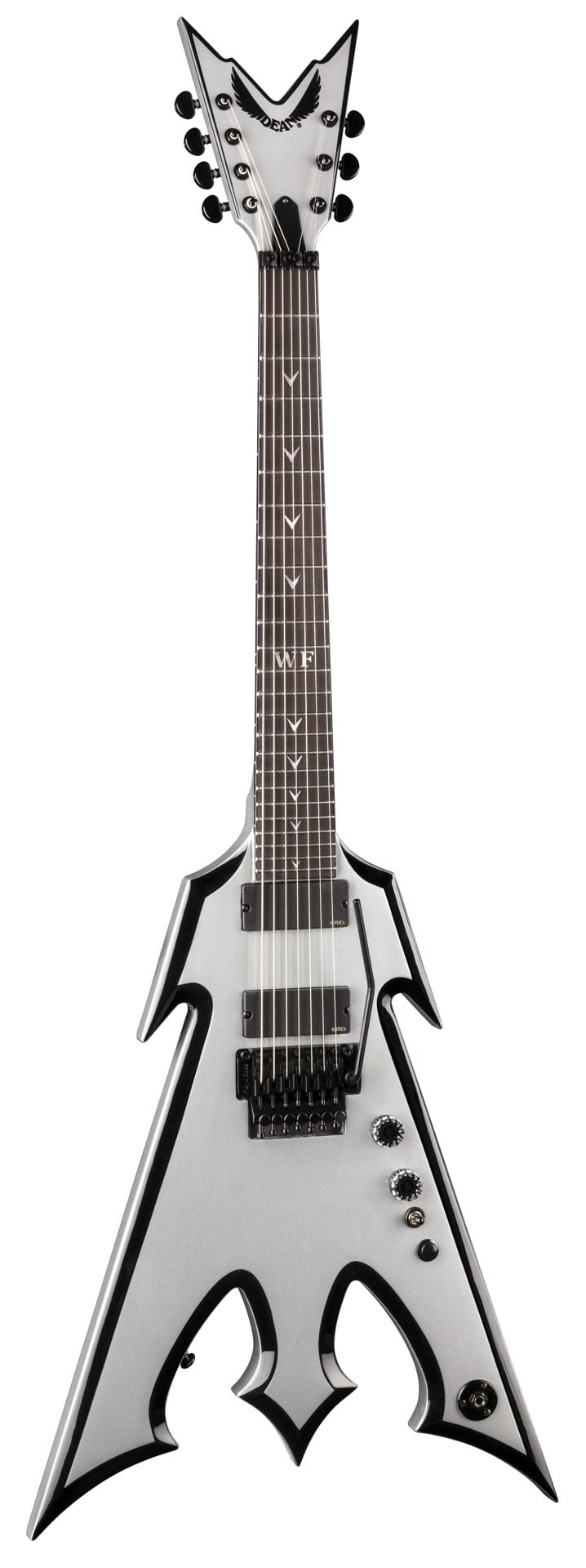 Dean 7 String Wayne Findlay Trident Electric Guitar w/ Case - Metallic ...