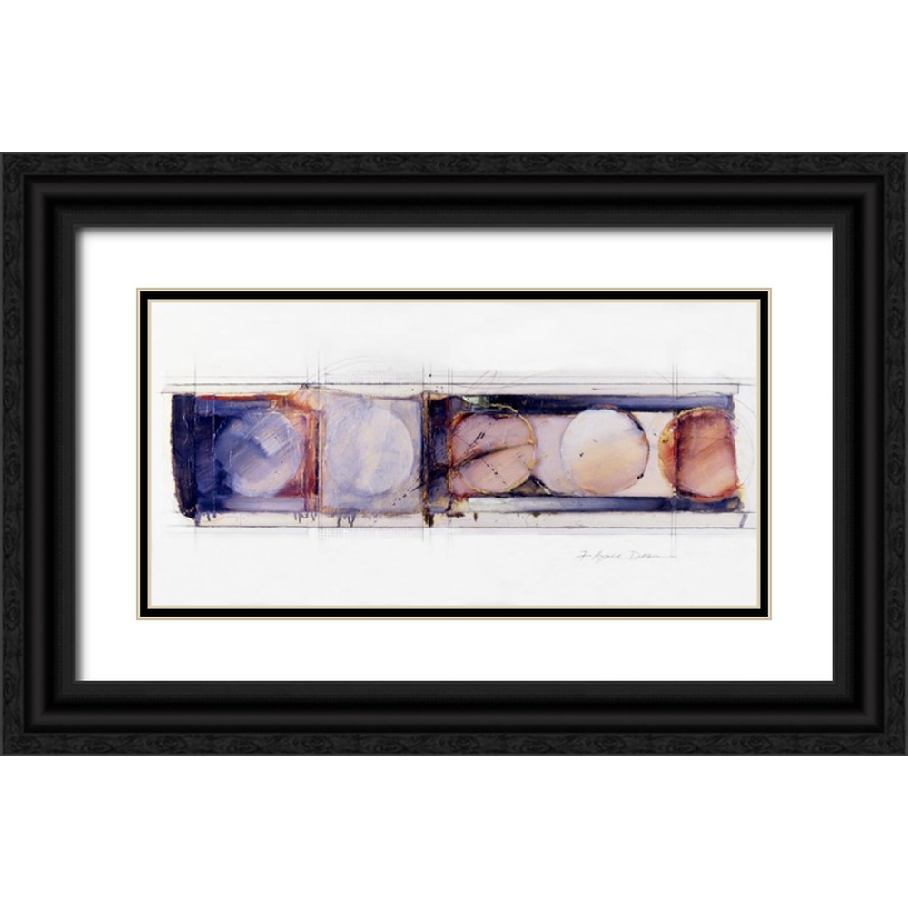 Dean, Bruce 18x11 Black Ornate Wood Framed with Double Matting Museum ...